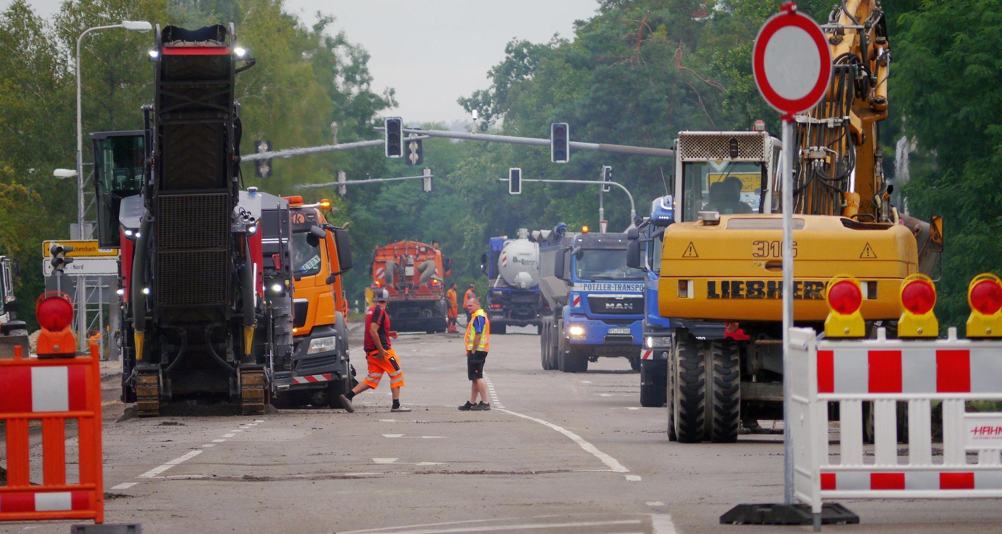 "Alte B2" zwischen Schwabach und Hembach: Wochenlange Bauarbeiten