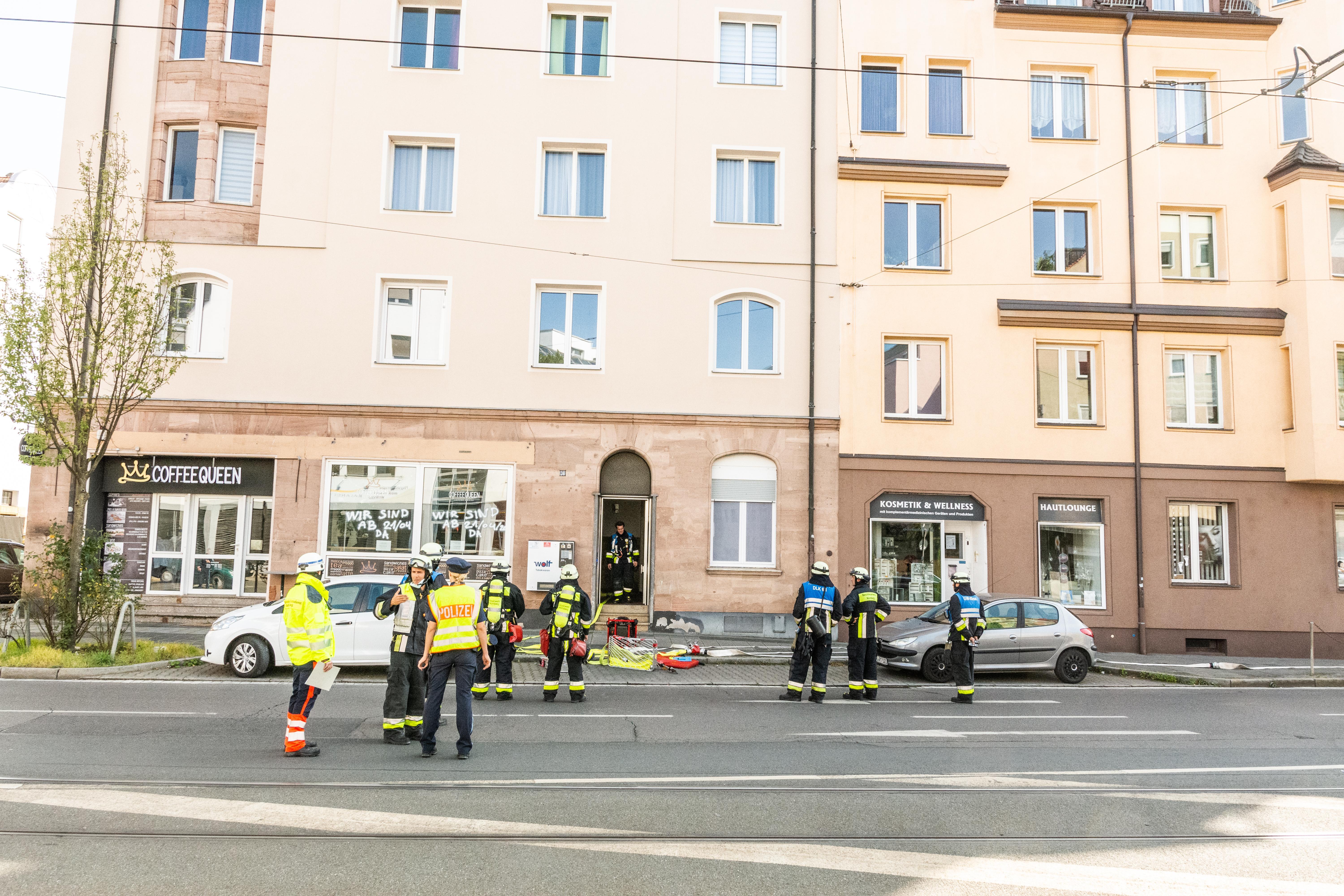 Gasalarm in Nürnberger Mehrfamilienhaus: Feuerwehr räumte Gebäude