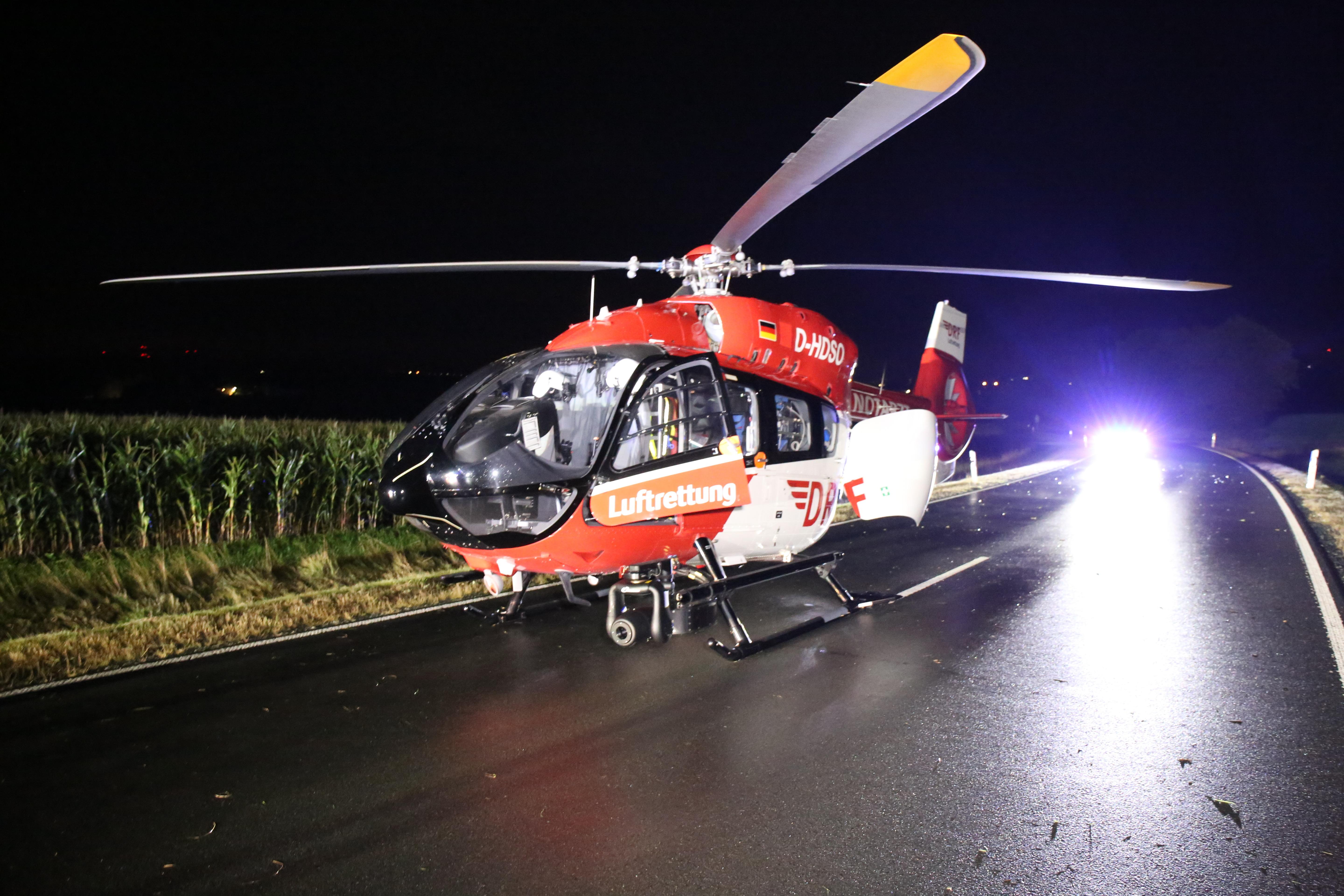 Unfall auf der B289: Autofahrer erfasst Fußgänger
