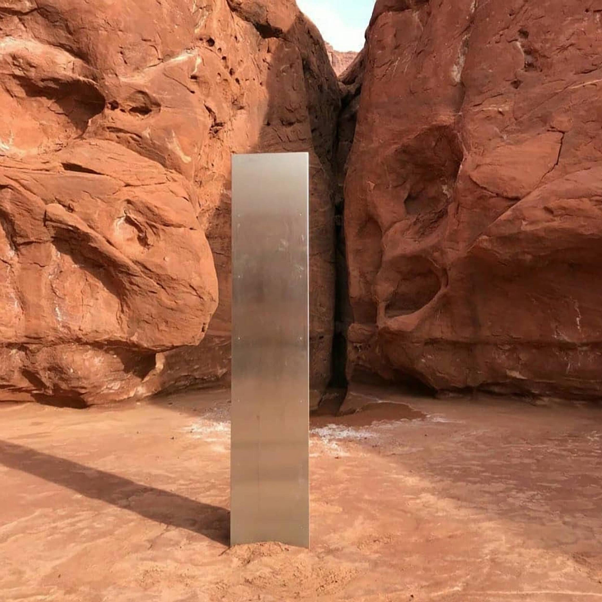 Mysteriöser Monolith in Kalifornien von Verschwörungstheoretikern entfernt