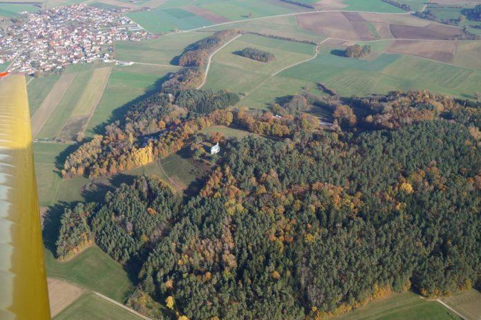 Ausnahmsweise erlaubt: Blick von oben in den Truppenübungsplatz Hohenfels