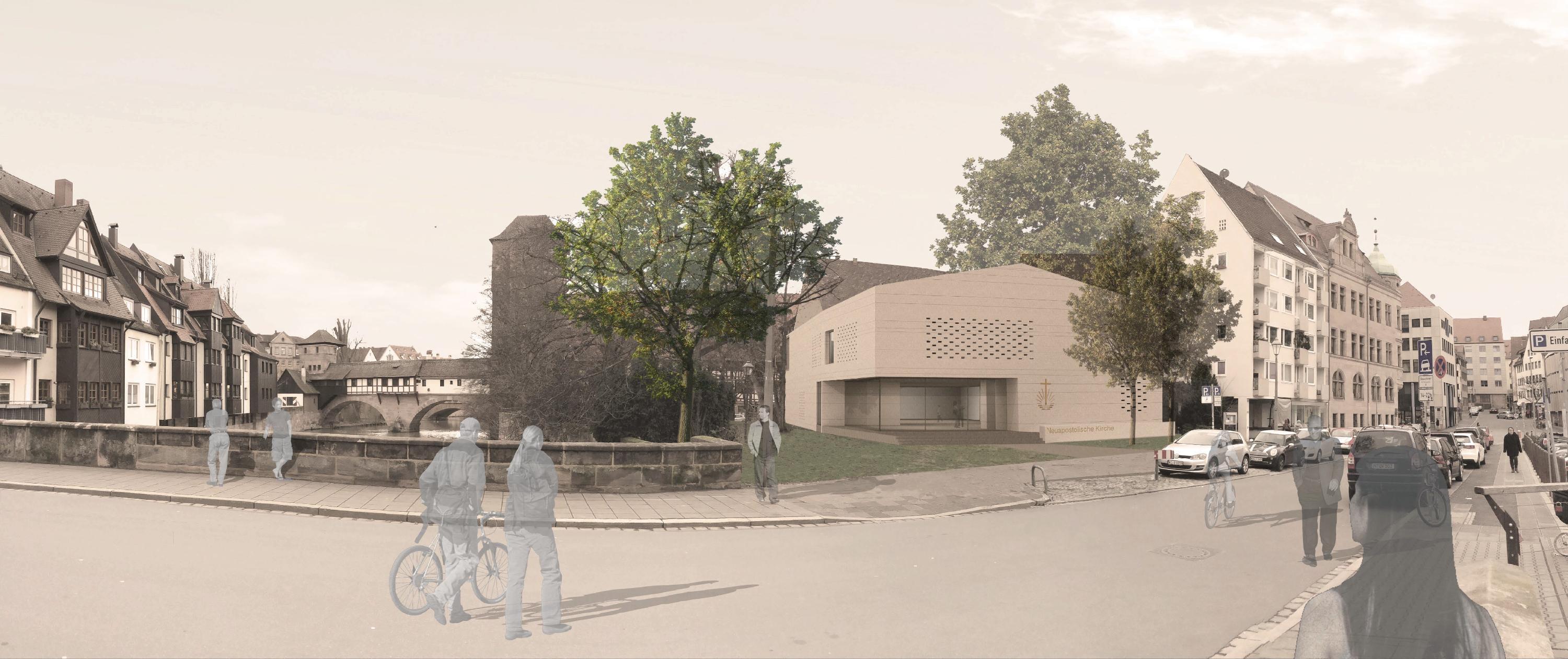 Neue Kirche entsteht in Altstadt-Traumlage an der Pegnitz