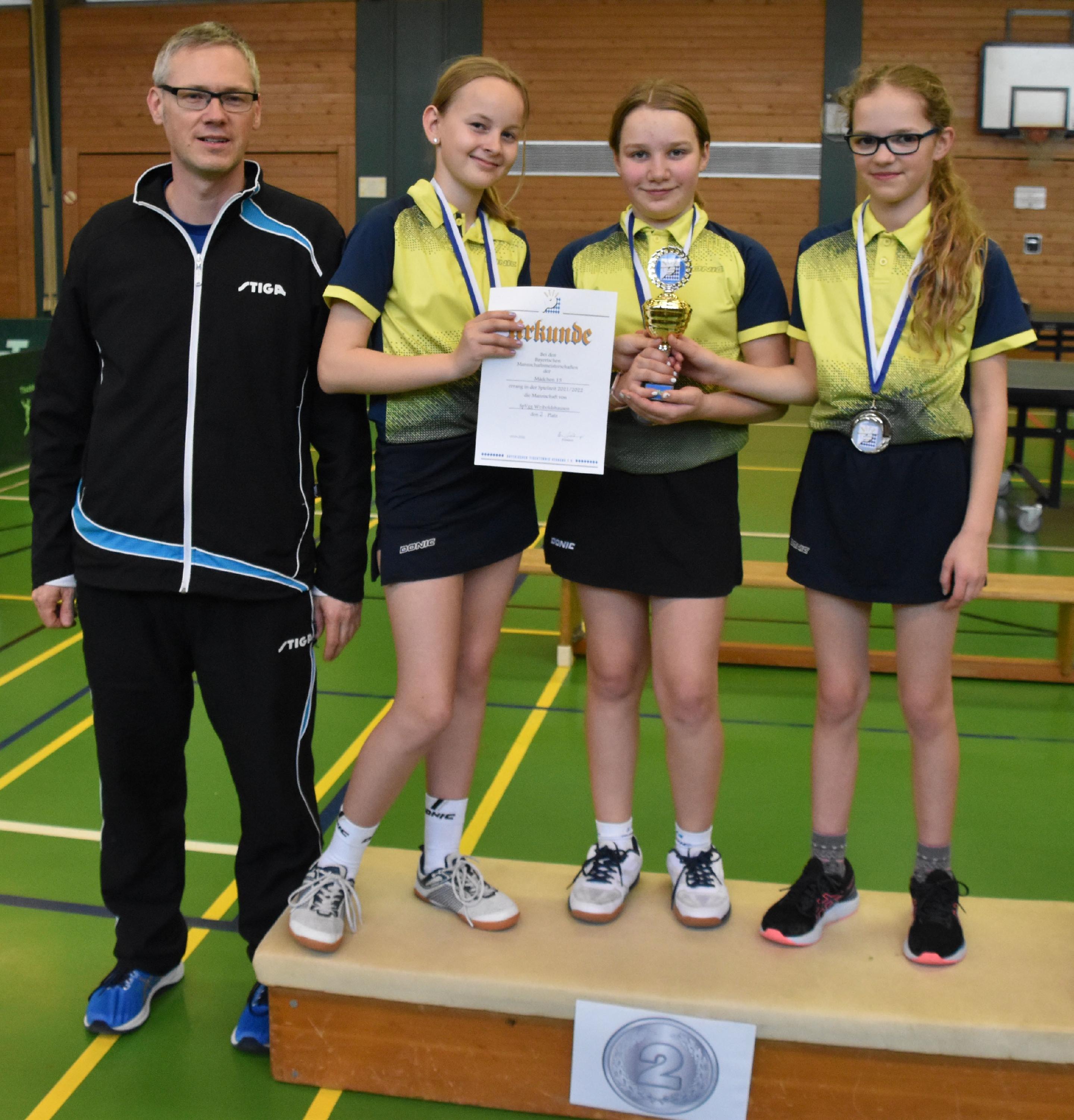 "Hausner" Mädels sind die Nummer 2 im bayerischen Tischtennis