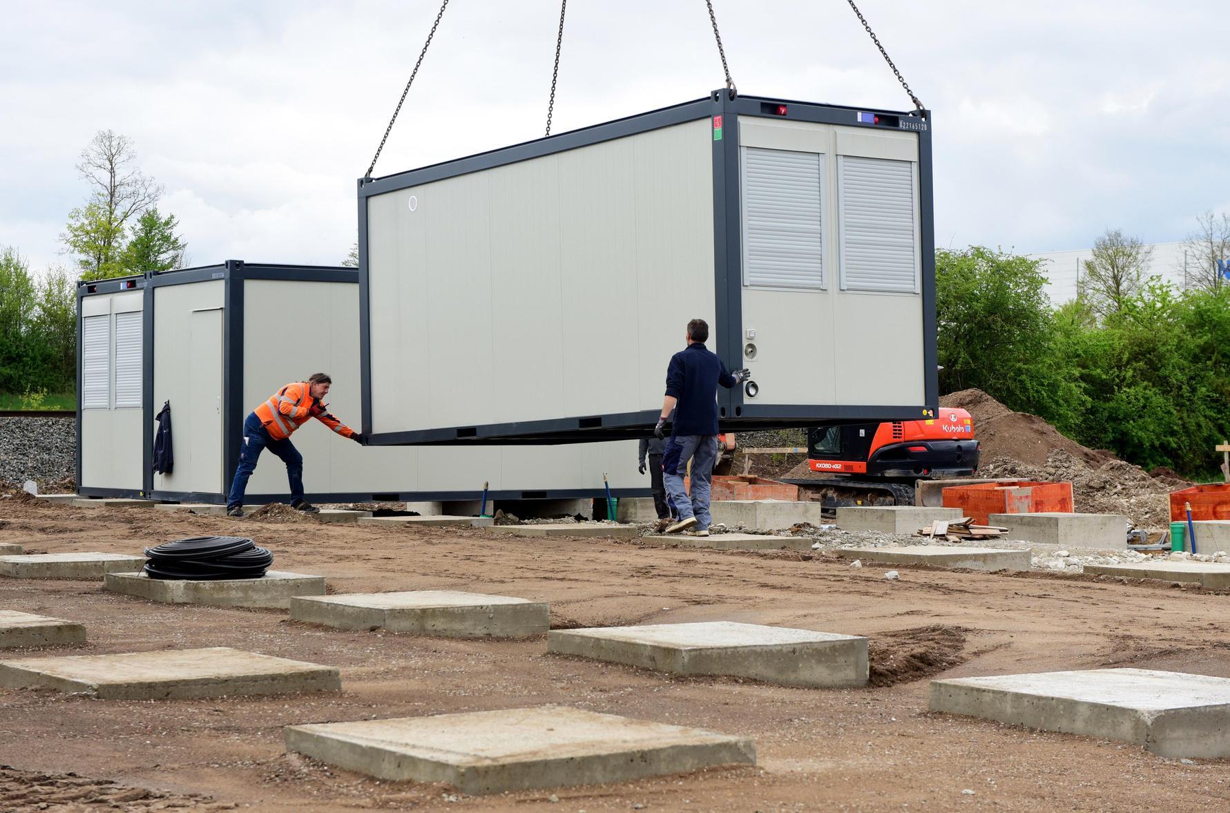 Container für Geflüchtete: In der Hafenstraße entsteht eine neue Unterkunft