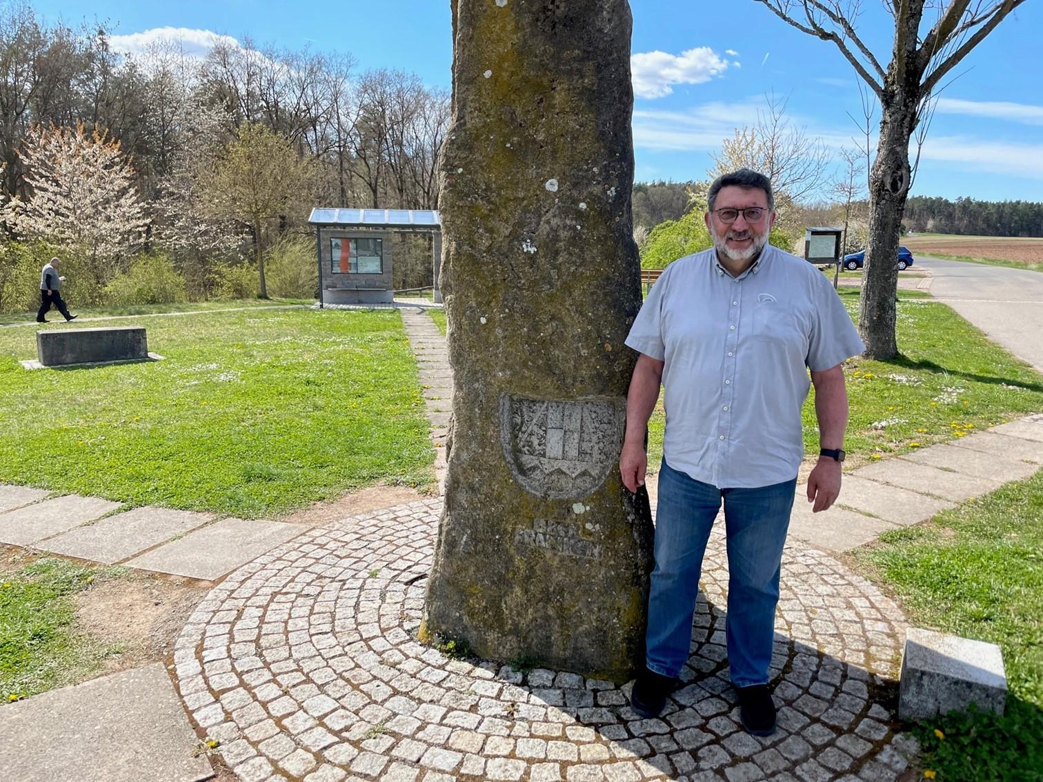 Drei-Franken-Stein - die Verbindung von Oberfranken, Mittelfranken und ...