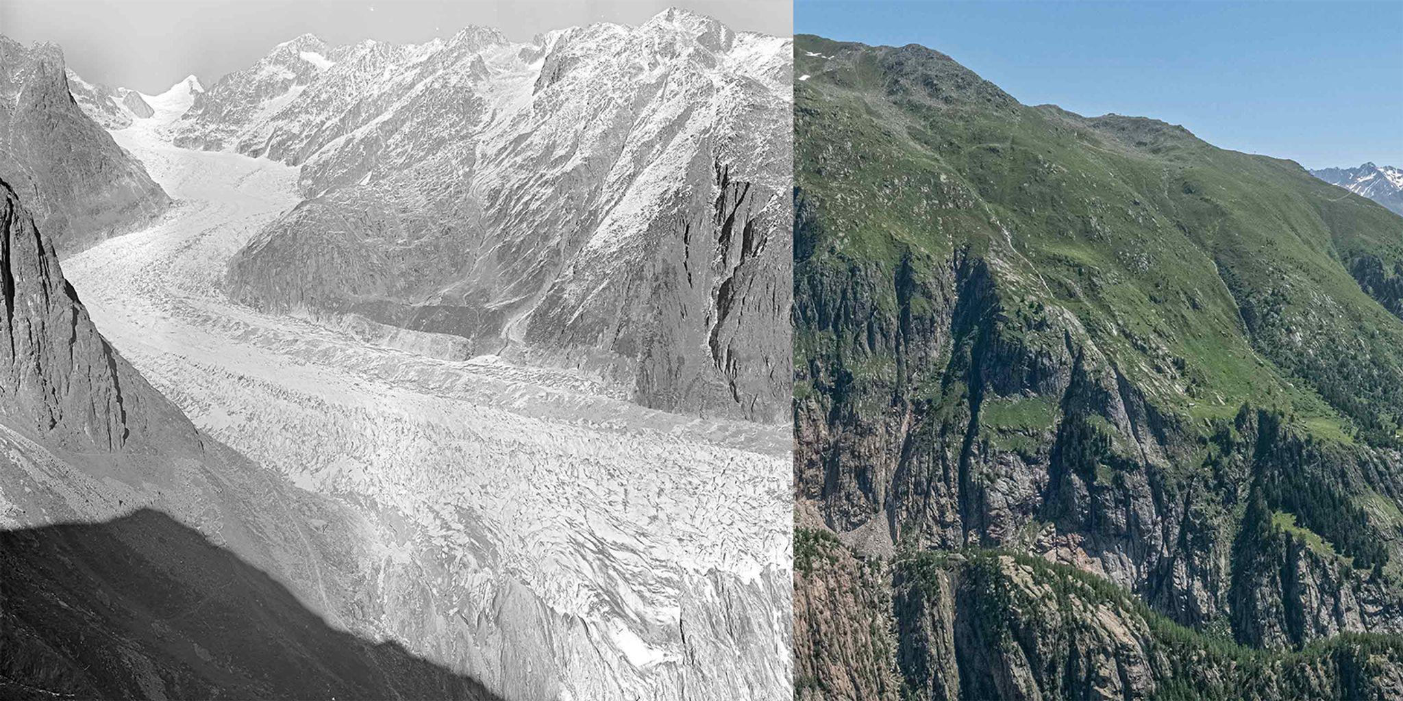 Schweizer Gletscher: Volumen zwischen 1931 und 2016 halbiert