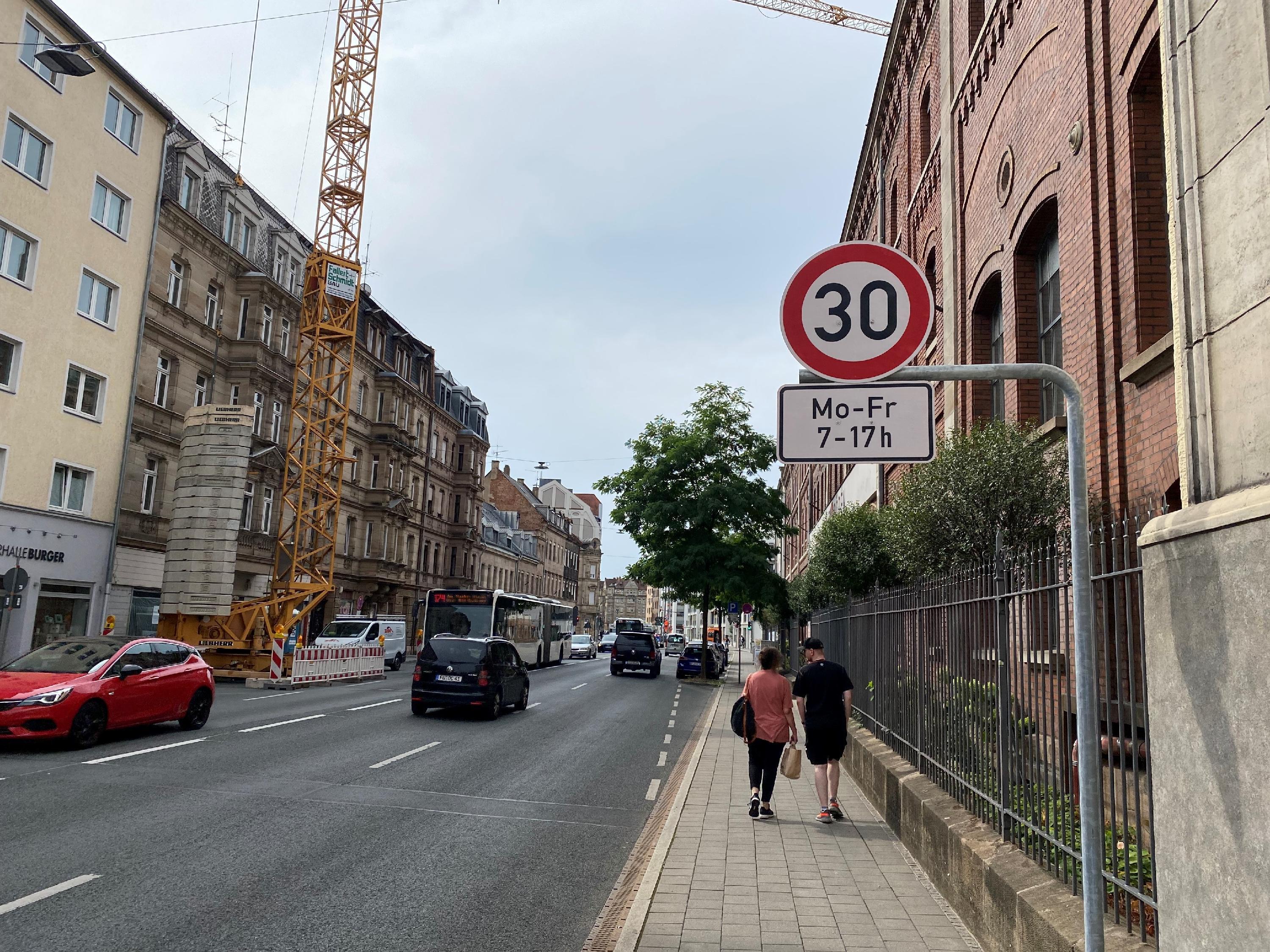 Schwabacher Straße in Fürth: Tempo 30 wird ausgeweitet