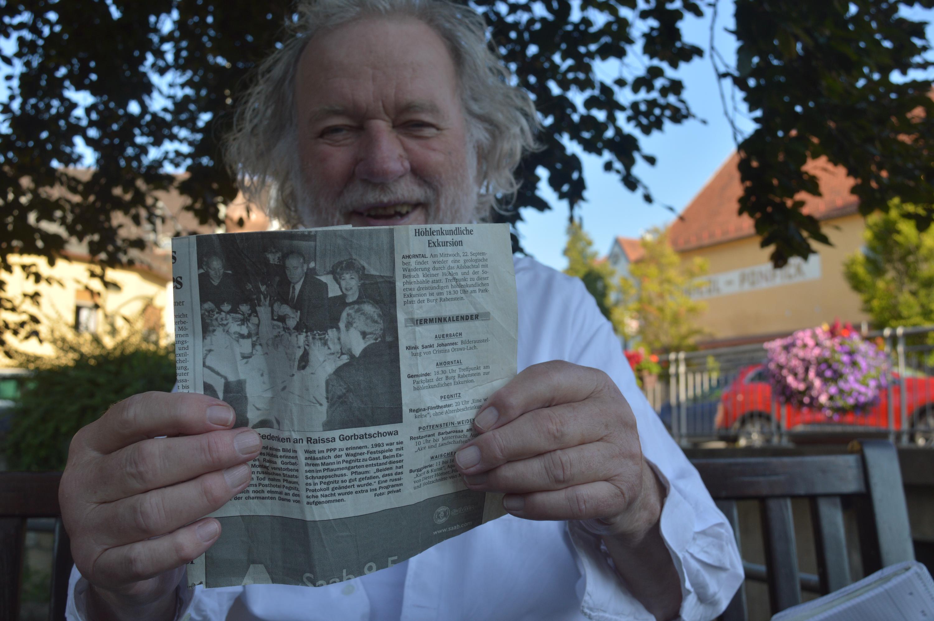 Der Pegnitzer Andreas Pflaum erinnert sich an Gorbatschows Aufenthalt ...