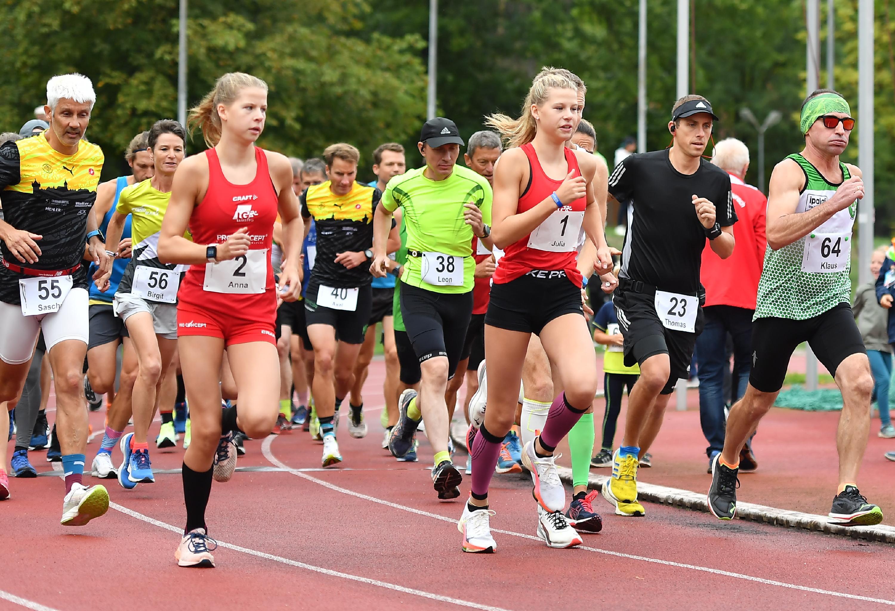 Viele Kinder und schnelle Läufer beim Herzorun