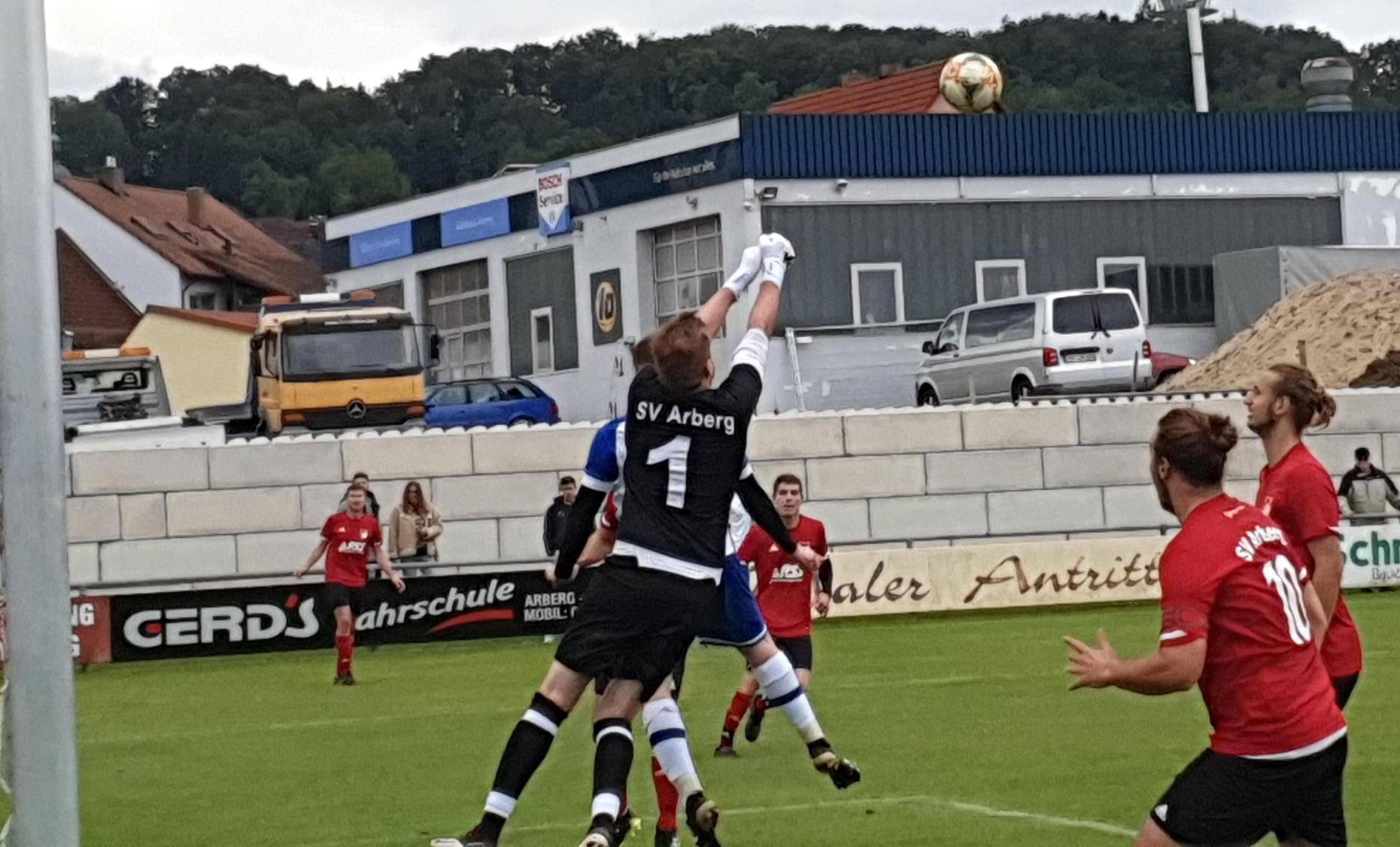 Punkteteilung im Kreisliga-Spitzenspiel: Beim SV Arberg ist man zufrieden