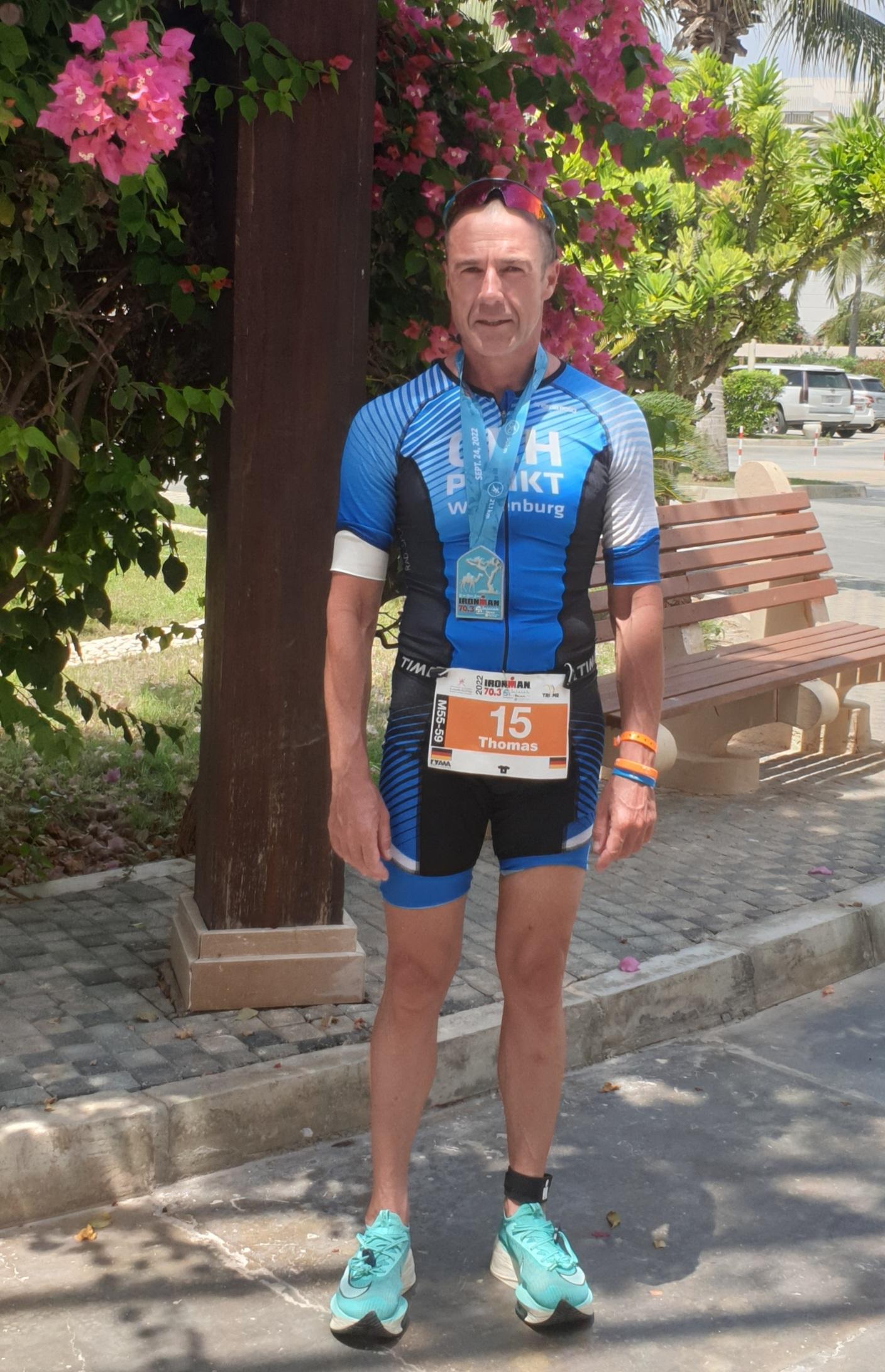 Der Weißenburger Thomas Glanz qualifizierte sich beim Ironman im Oman für die WM