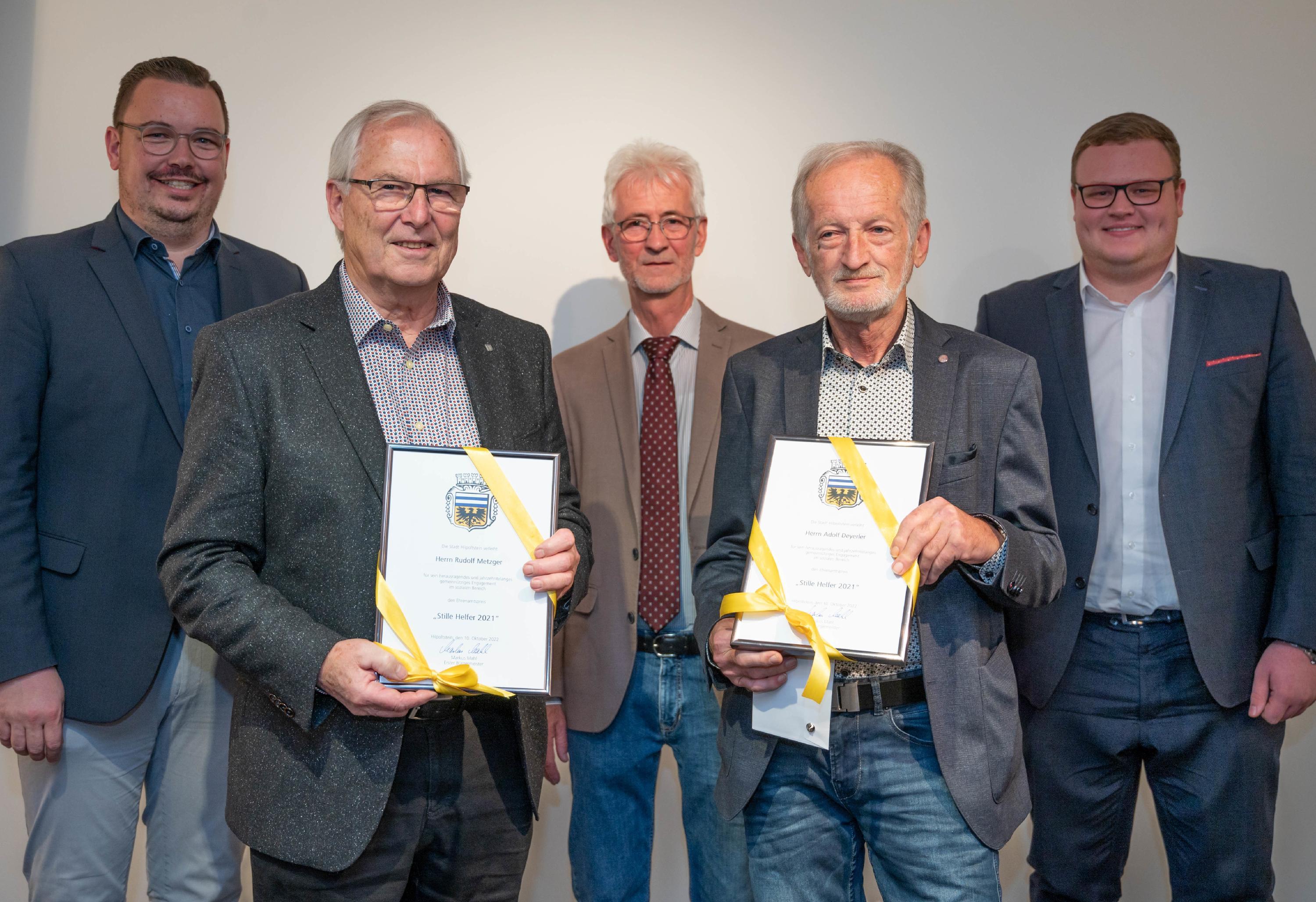 Auf sie ist Verlass: Rudolf Metzger und Adolf Deyerler sind ...