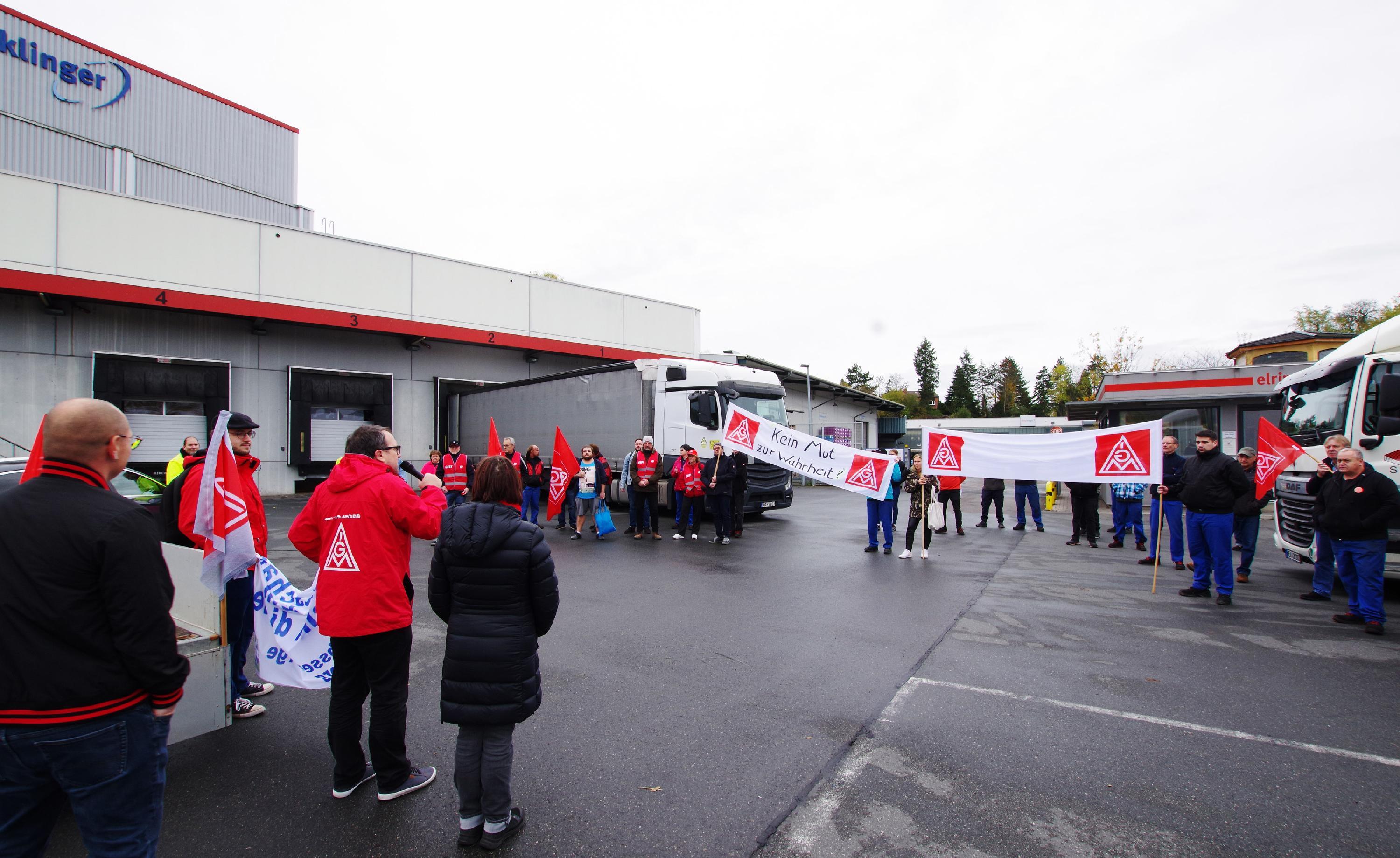 Trotz Aus: Warnstreik bei Elring-Klinger