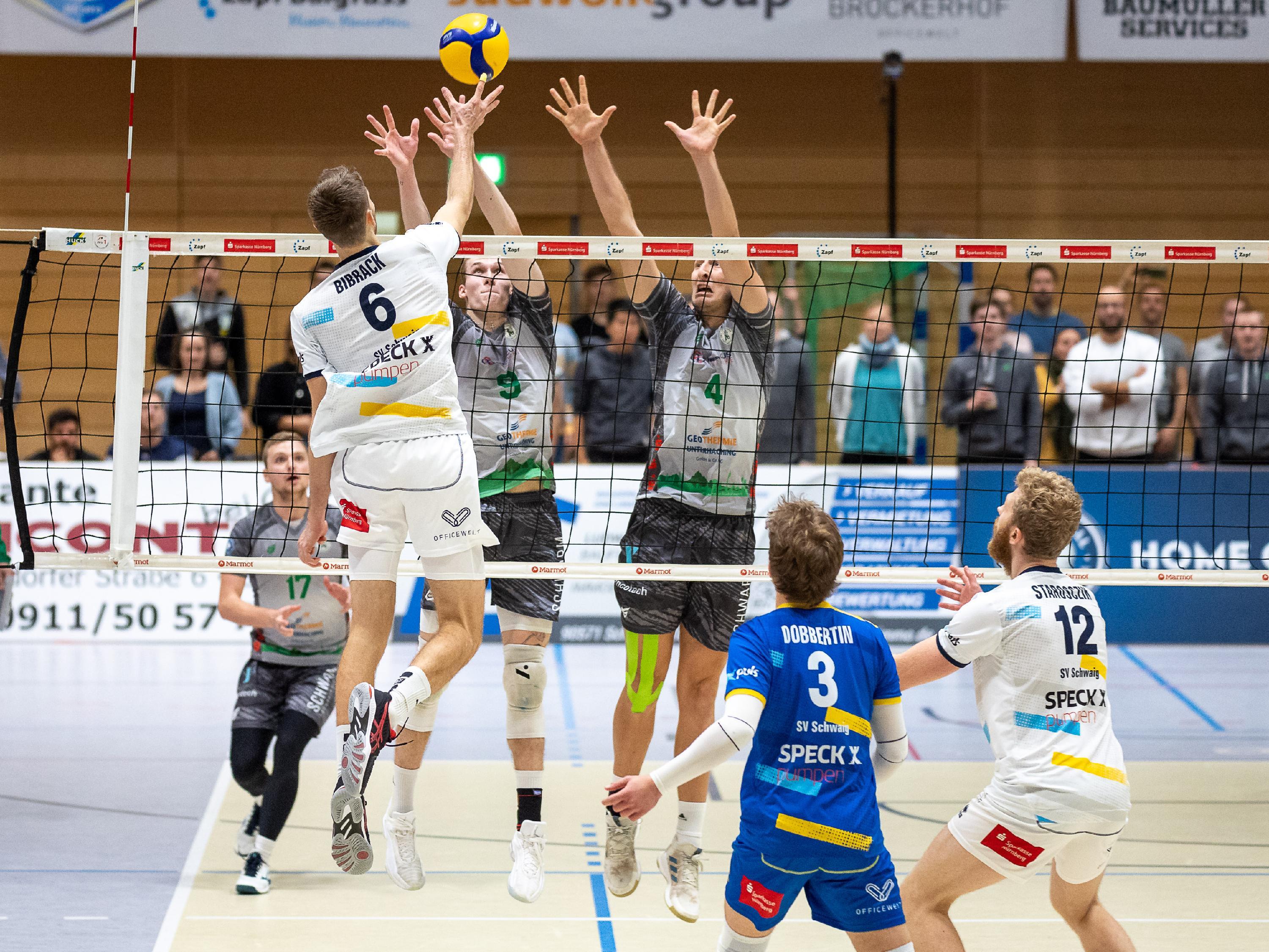 Volleyball-Wahnsinn am Mittelbügweg: SV Schwaig schlägt TSV Haching München