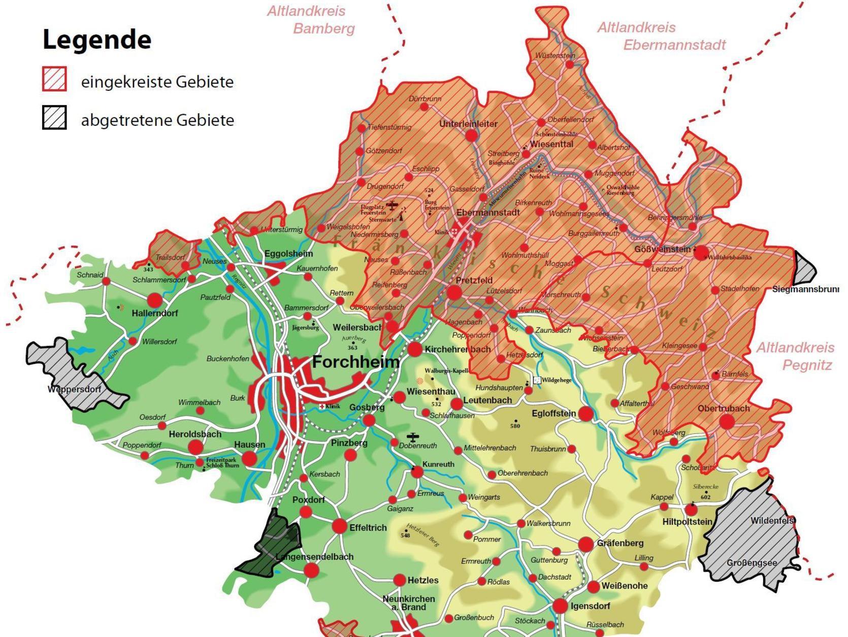 Ausstellung zu 50 Jahre Landkreis Forchheim zu sehen: Das ist der Kopf ...
