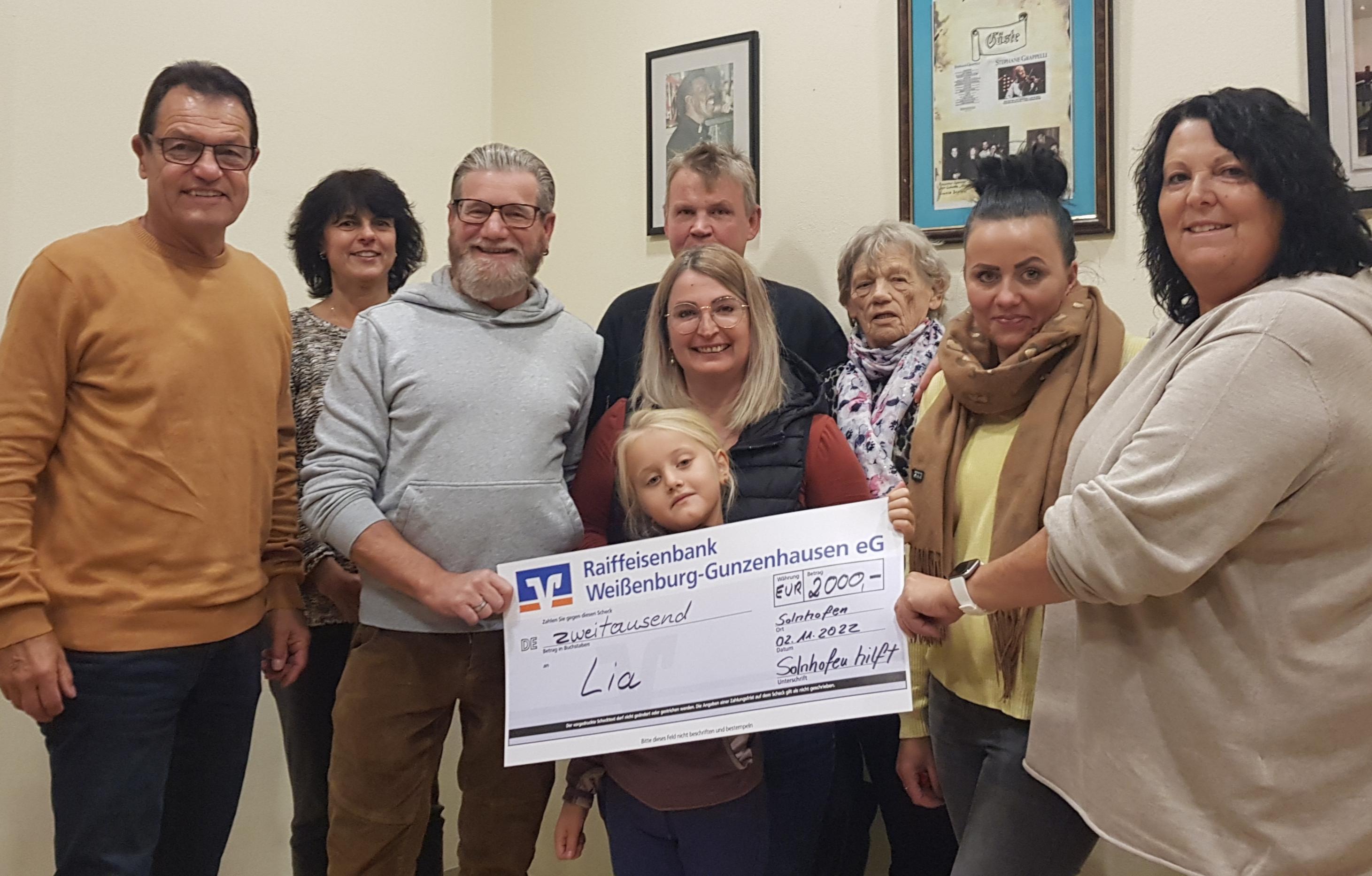 Solnhofen hilft der kleinen Lia | Nordbayern