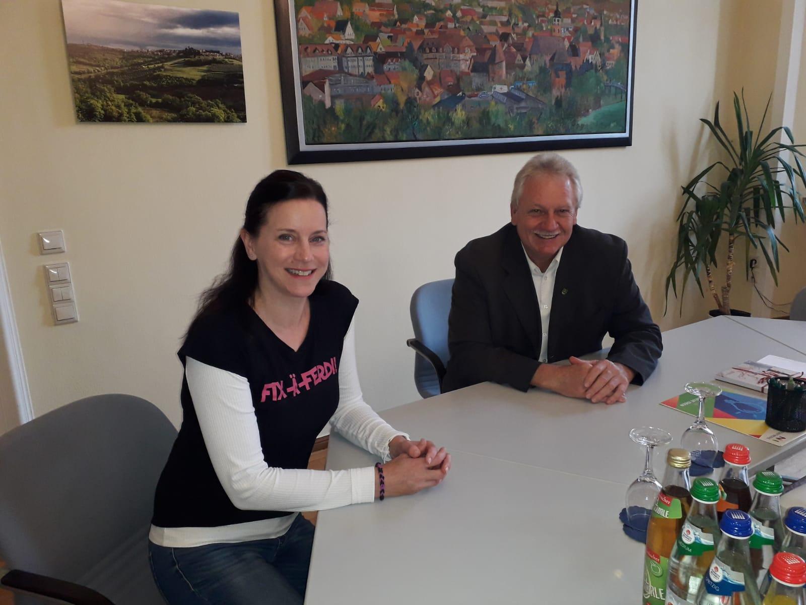 Neustadts Bürgermeister Meier im Podcast "Frangn digidol"