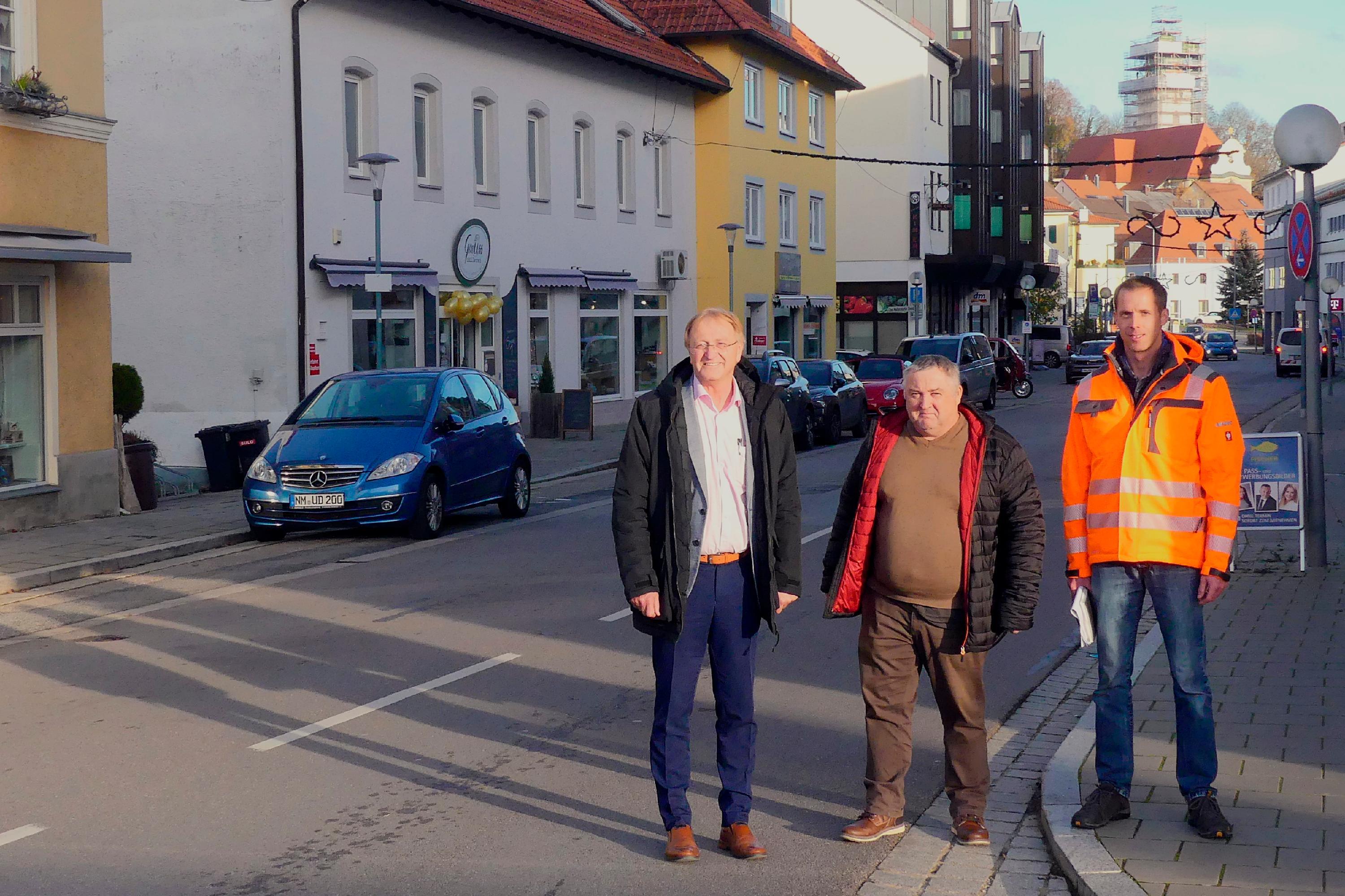 Achtung Umleitung: Bauarbeiten im Parsbergs Zentrum