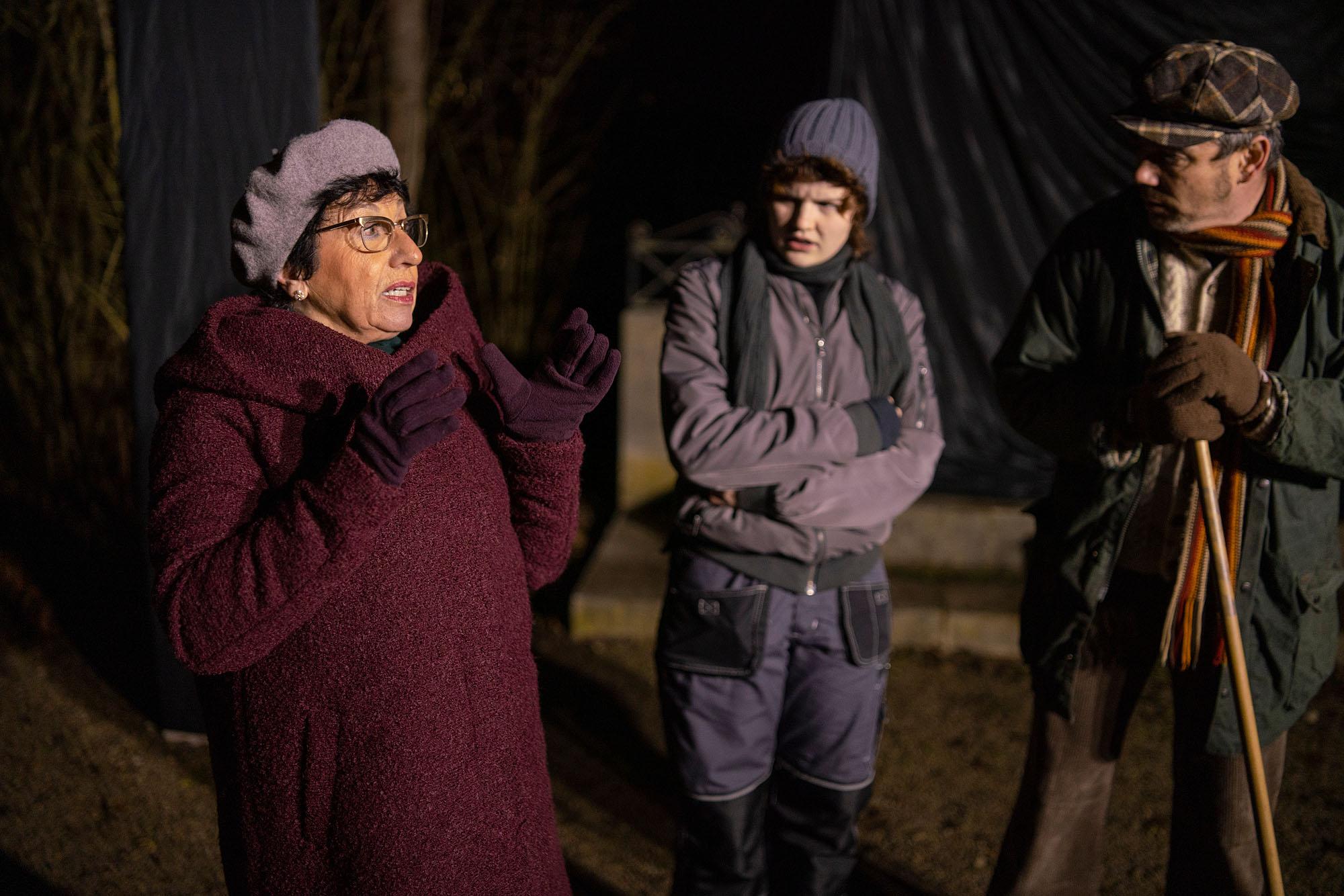 So geheimnisvoll ist das neue Winter-Wandel-Theater im Freilandmuseum ...