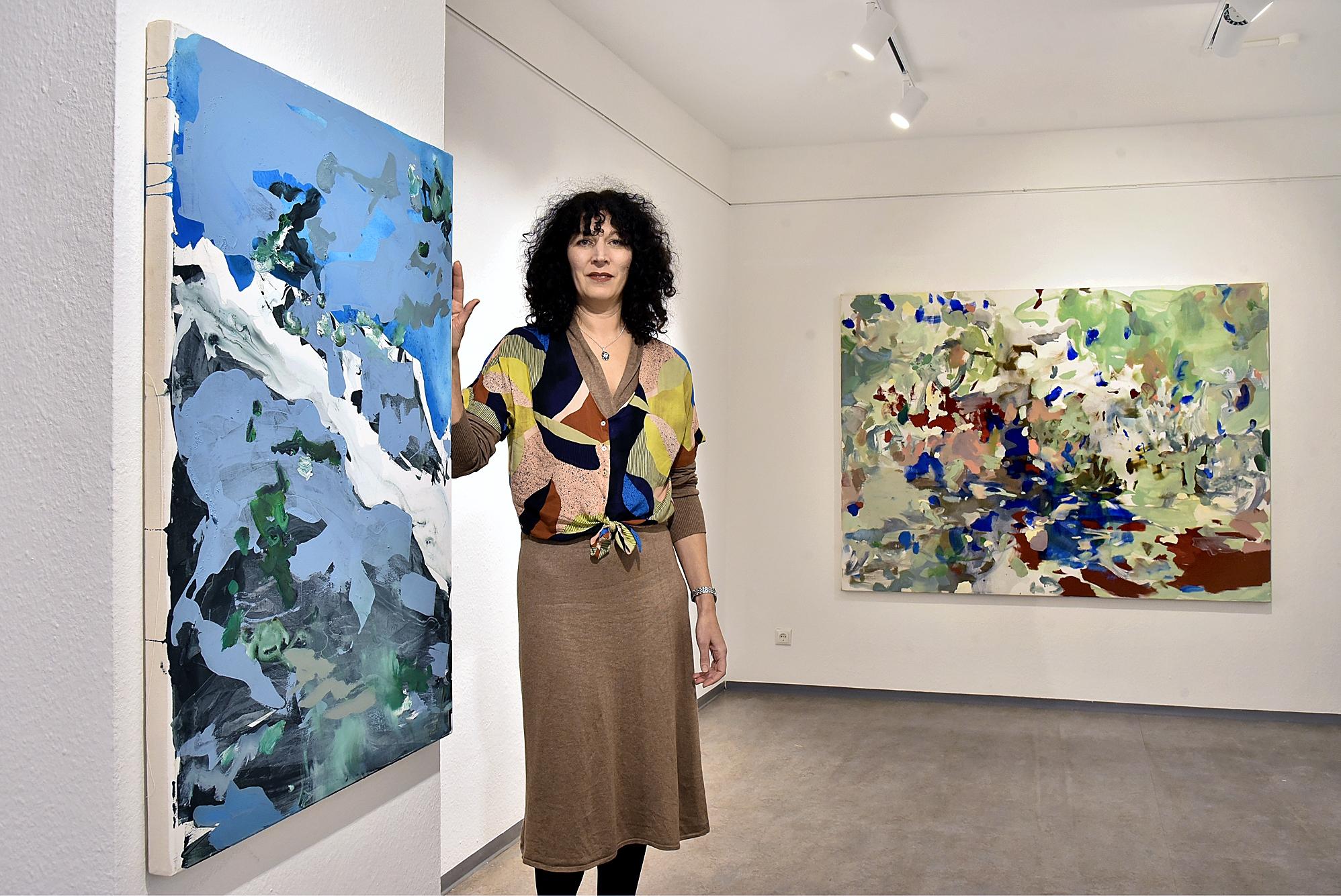 Großformatig und farbenreich: Nina Kluth präsentiert Bilder beim ...