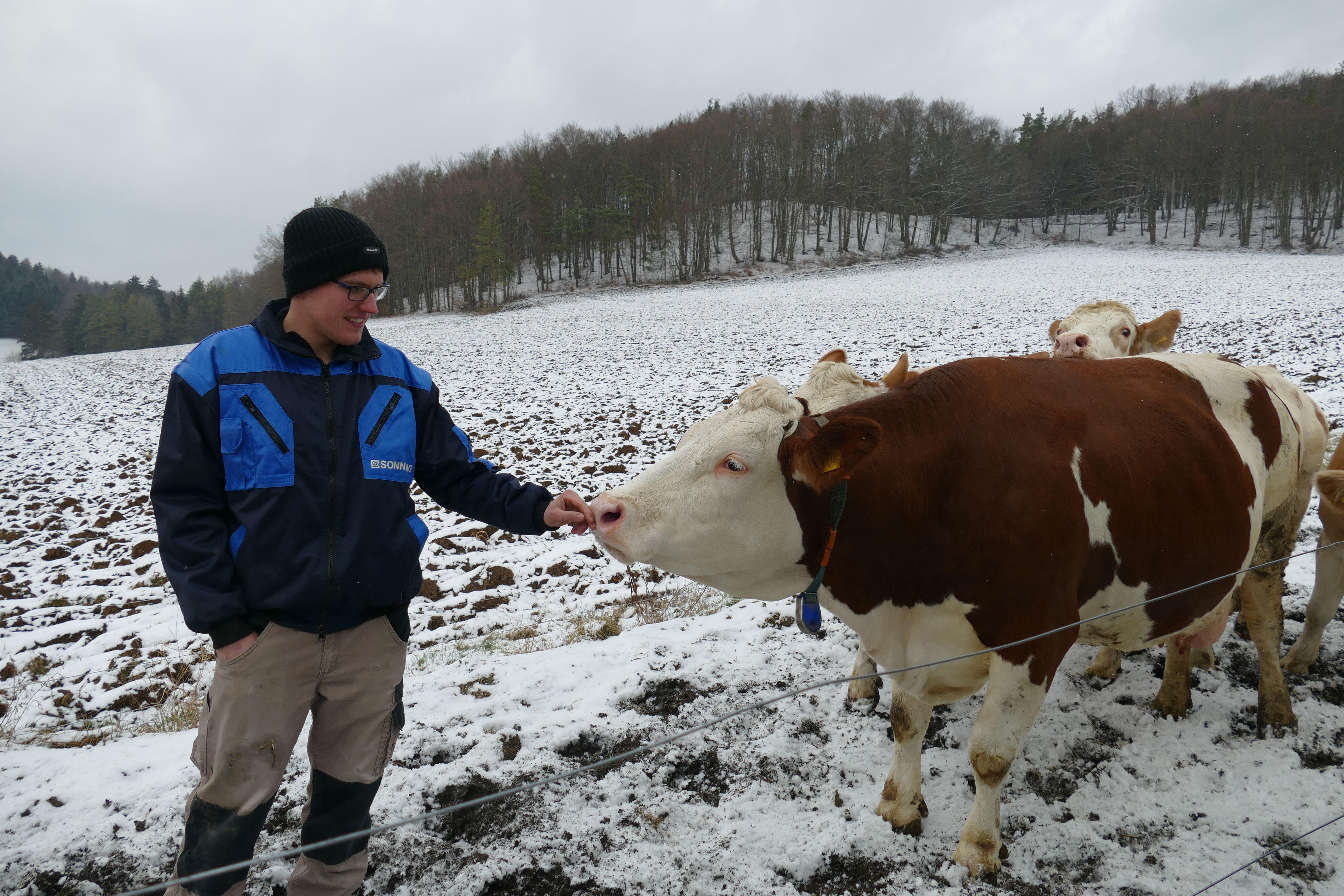 Lukas Haberberger hat Spaß an bodenständiger Arbeit und am Umgang mit ...