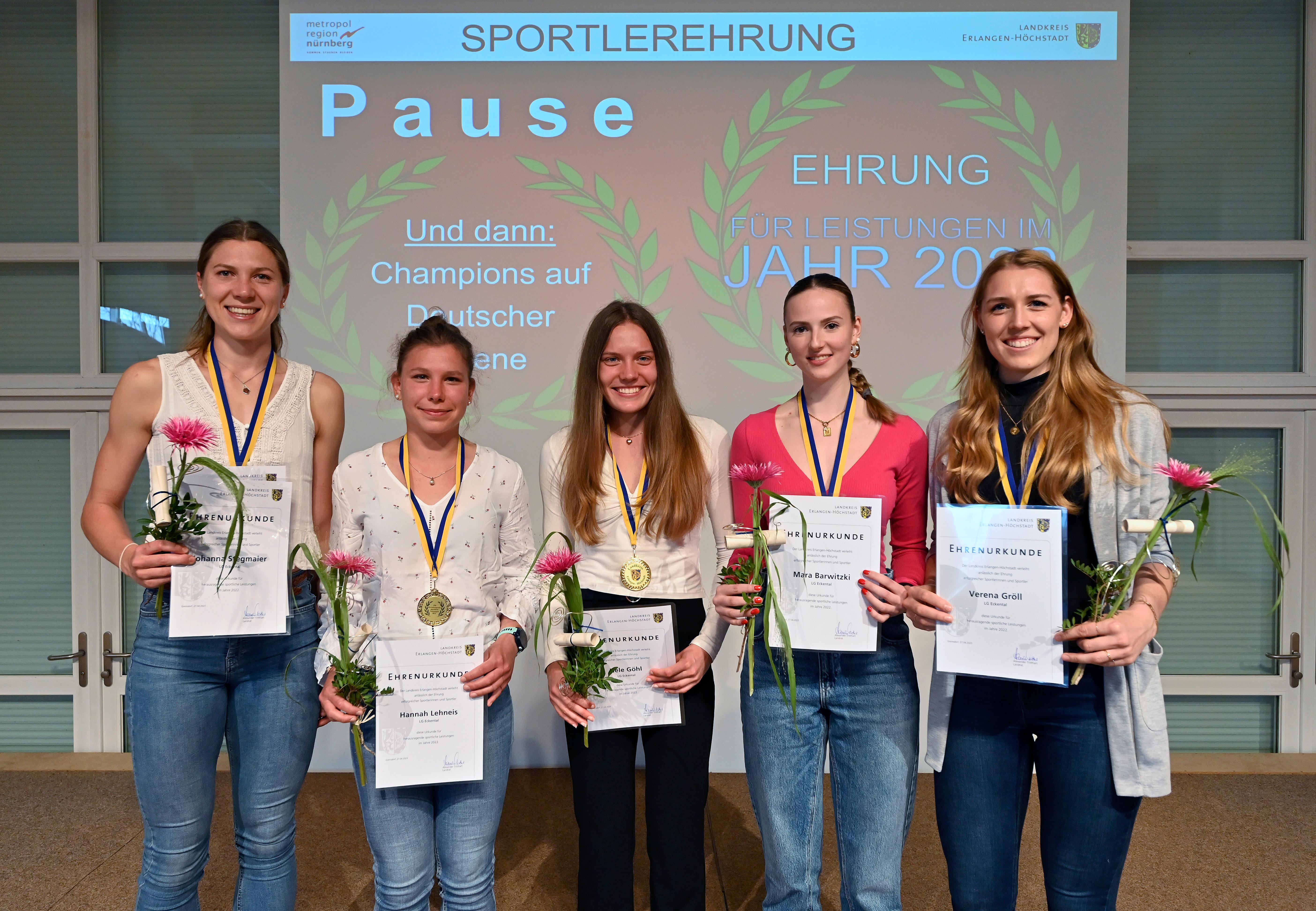 Der Landkreis Erlangen-Höchstadt ehrte seine Spitzensportler
