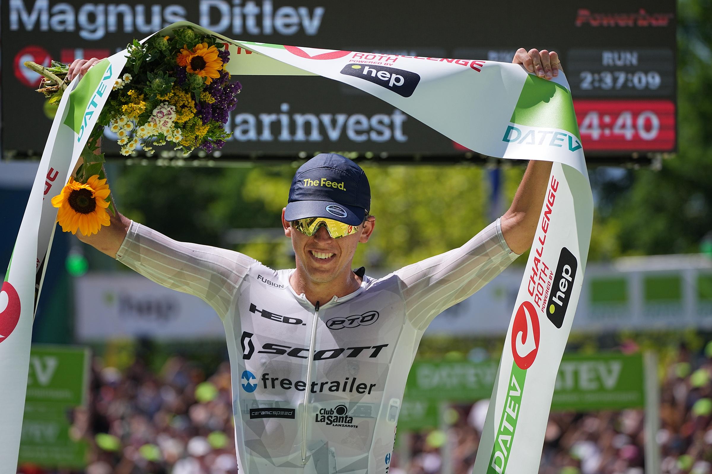 Durchziehen im Endspurt: Die Läufer beim Challenge Roth 2023 geben alles