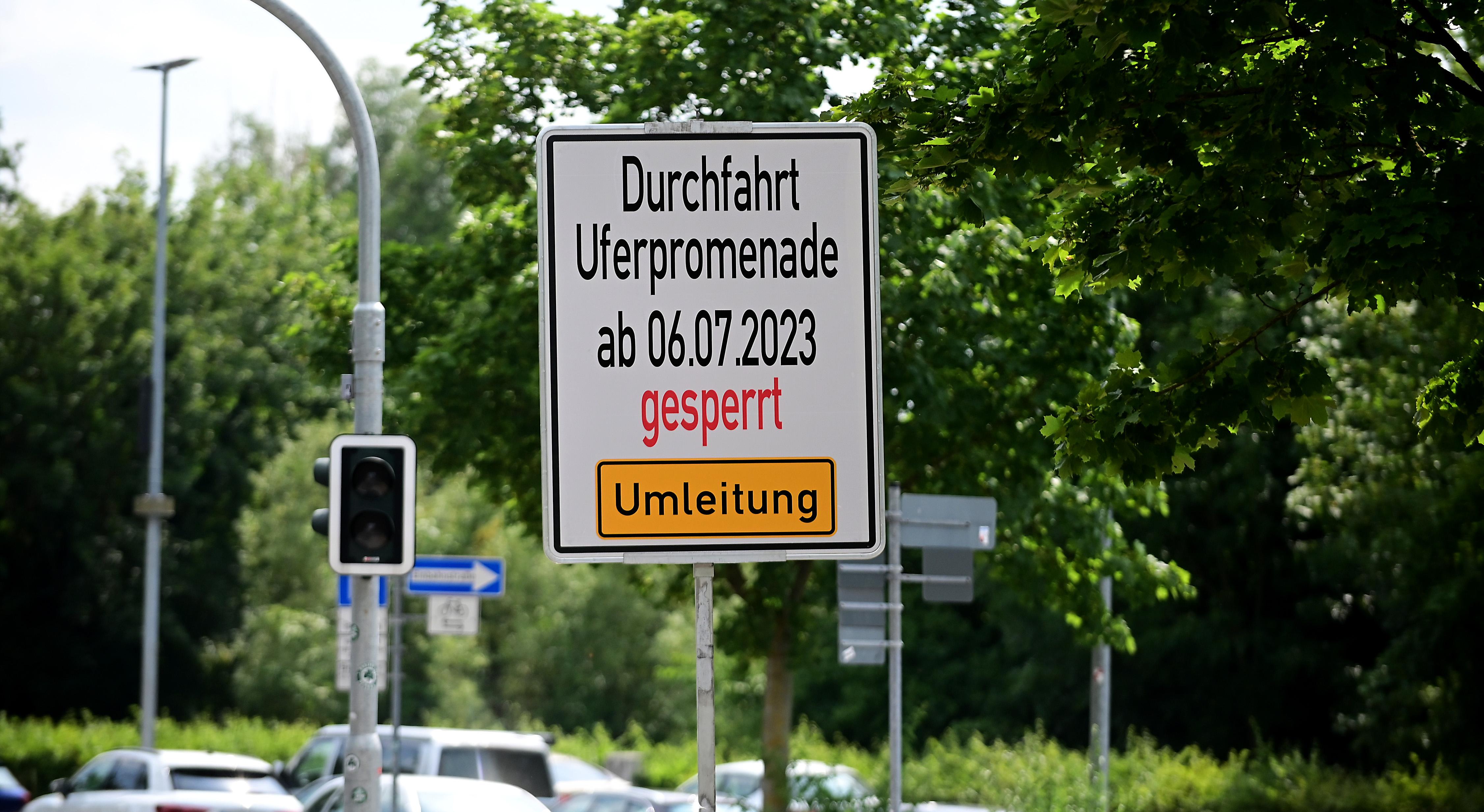 Uferpromenade in Fürth: Durchfahrt wird ab Donnerstag gesperrt