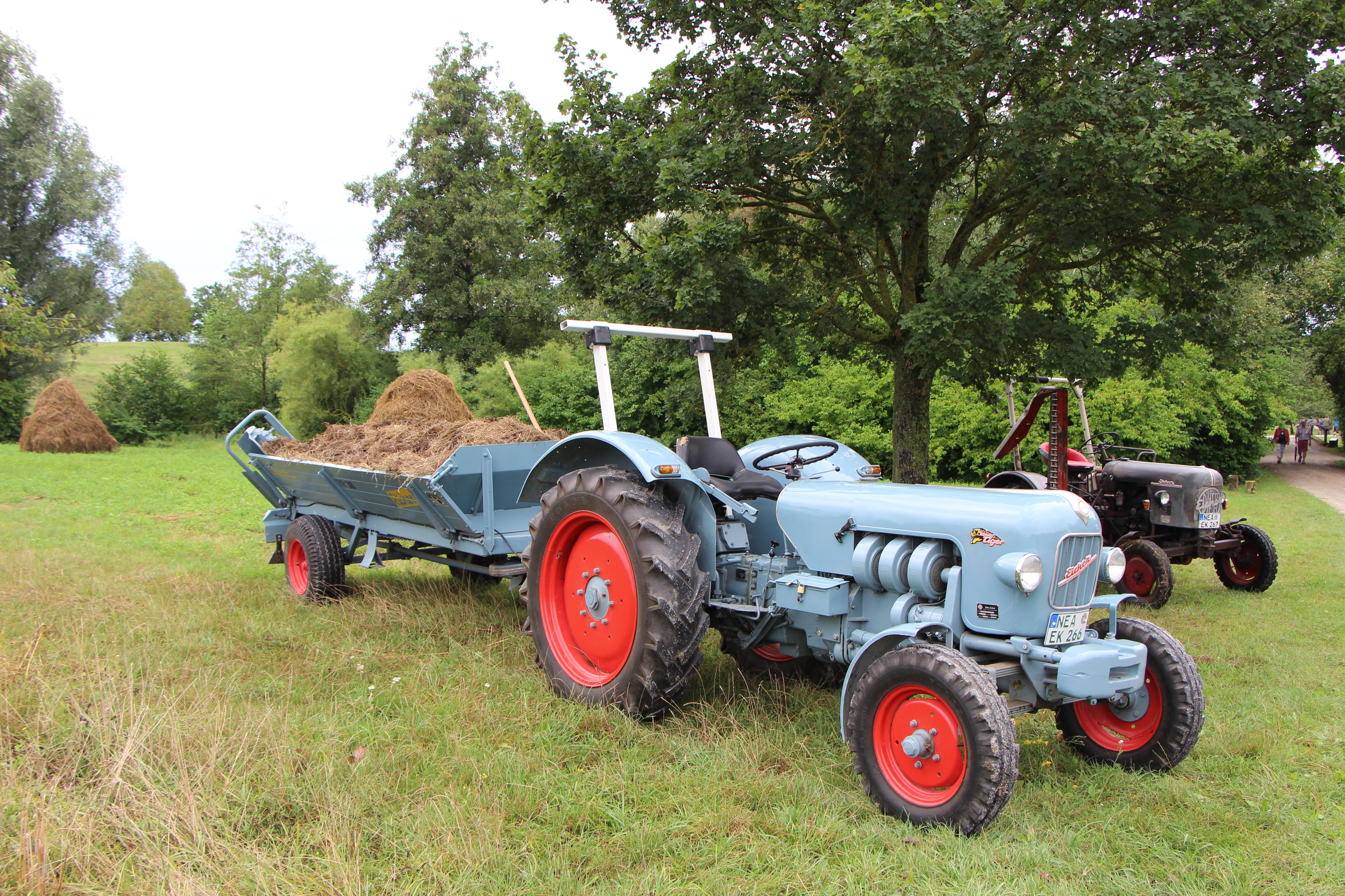 Faszinierende Schlepper-Parade im Fränkisches Freilandmuseum mit Mammut ...