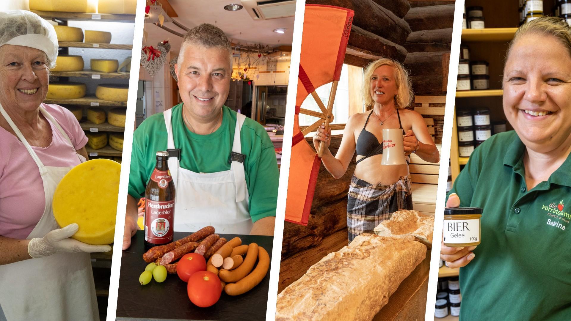 In Käse, Fleisch, Gelee und der Sauna - das geht alles mit Hopfen und Bier