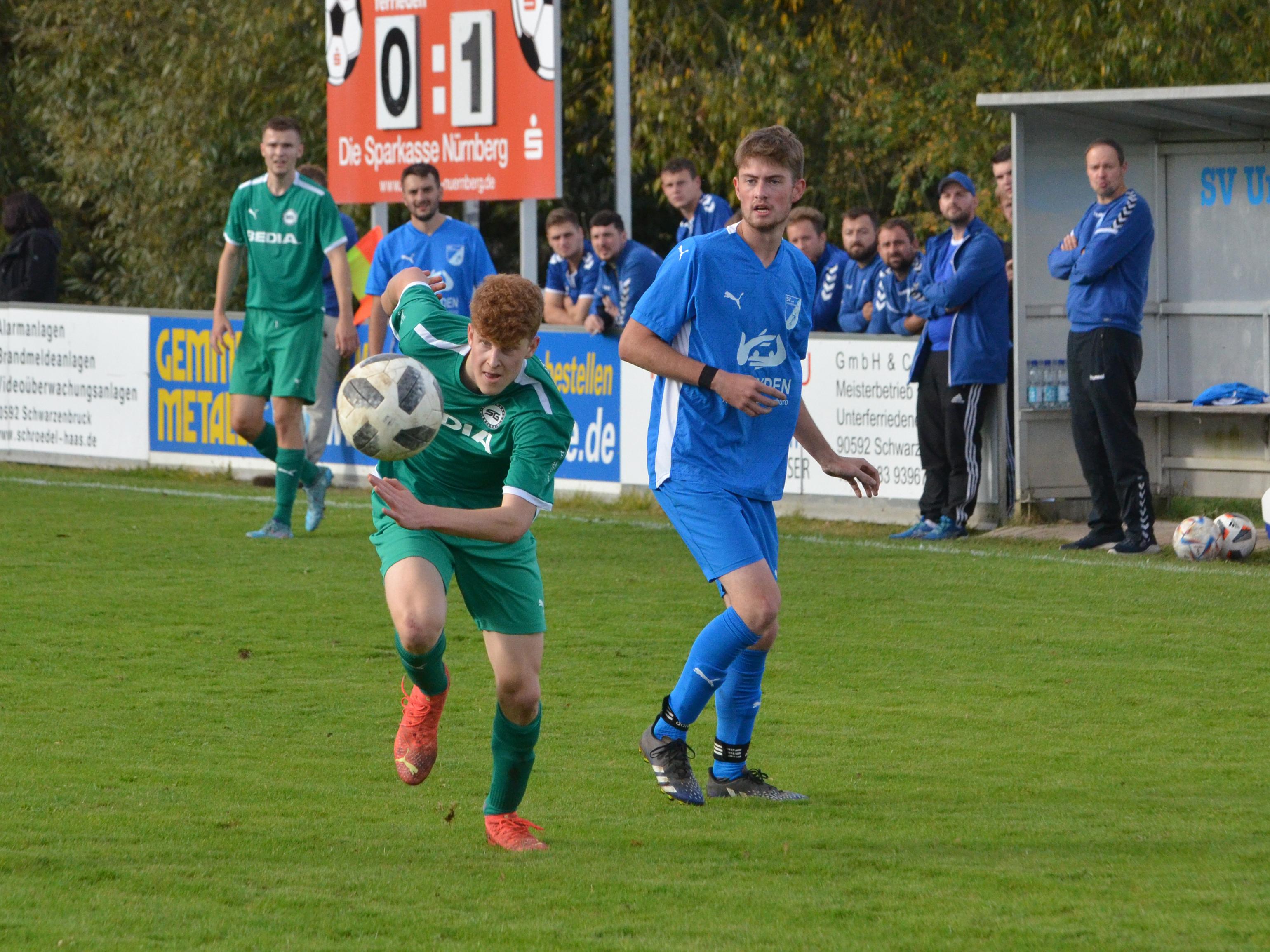 SV Unterferrieden unterliegt Röthenbach/Winkelhaid, Burgthann macht es ...