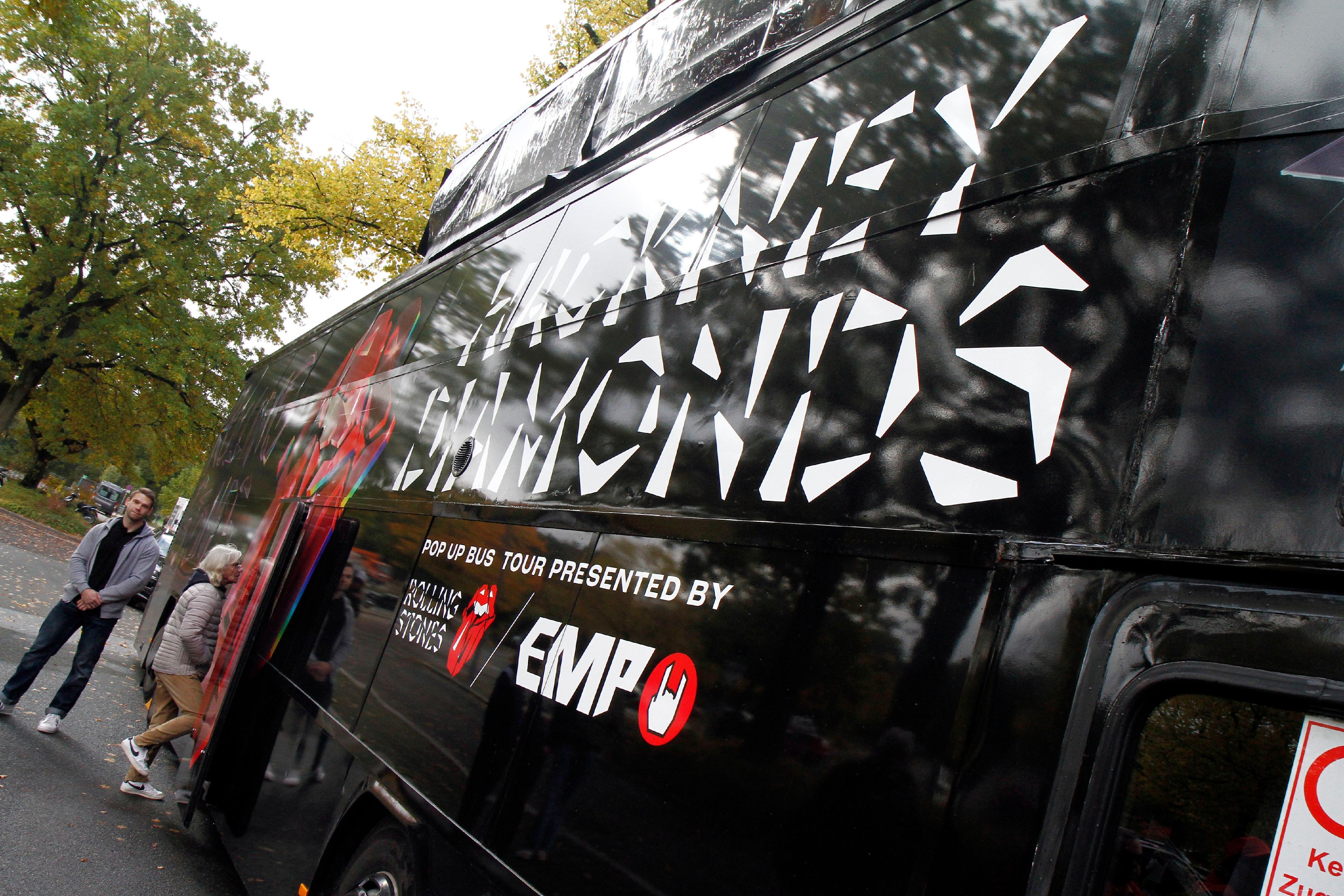Der Rolling-Stones-Bus machte Station in Nürnberg