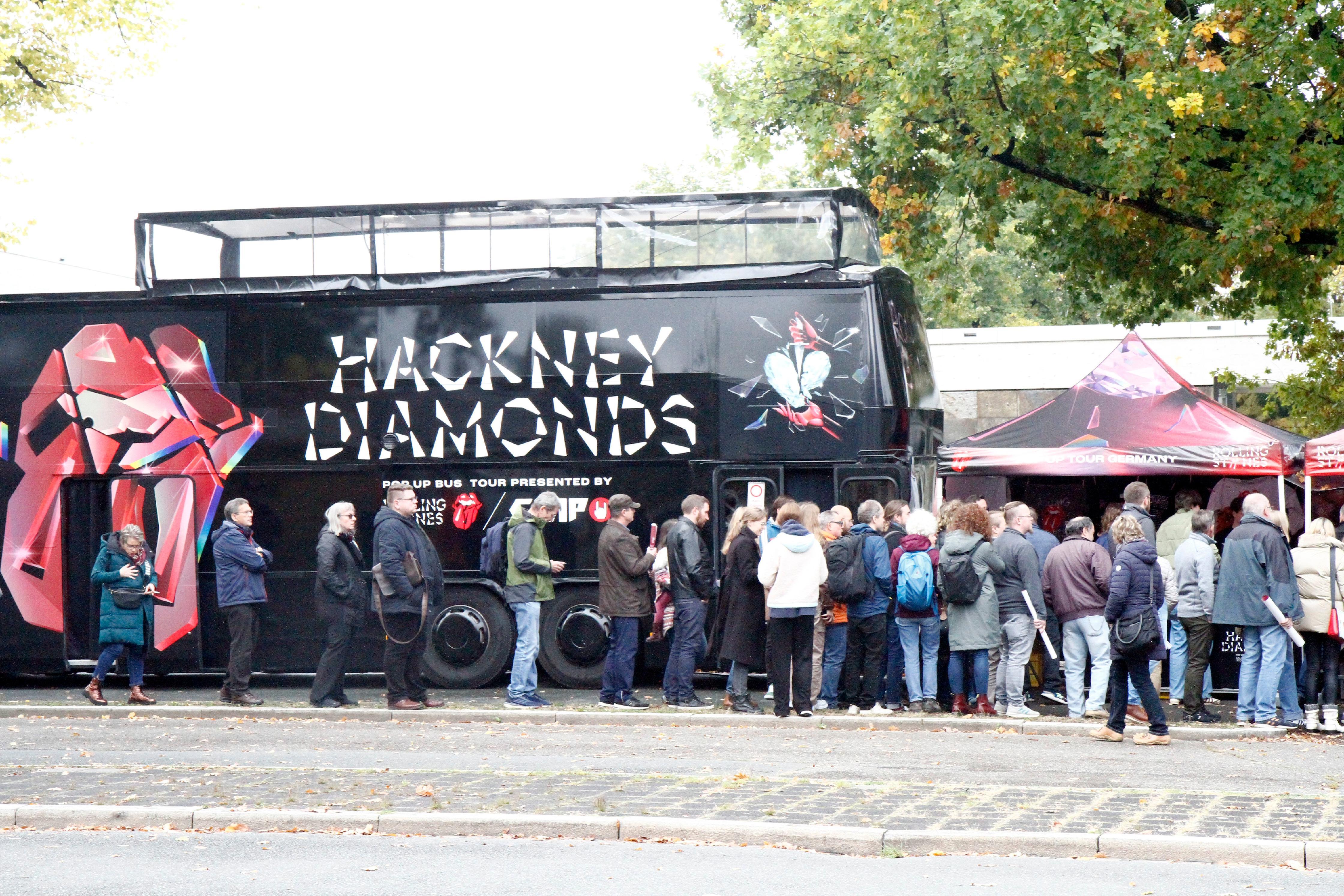 Der Rolling-Stones-Bus machte Station in Nürnberg