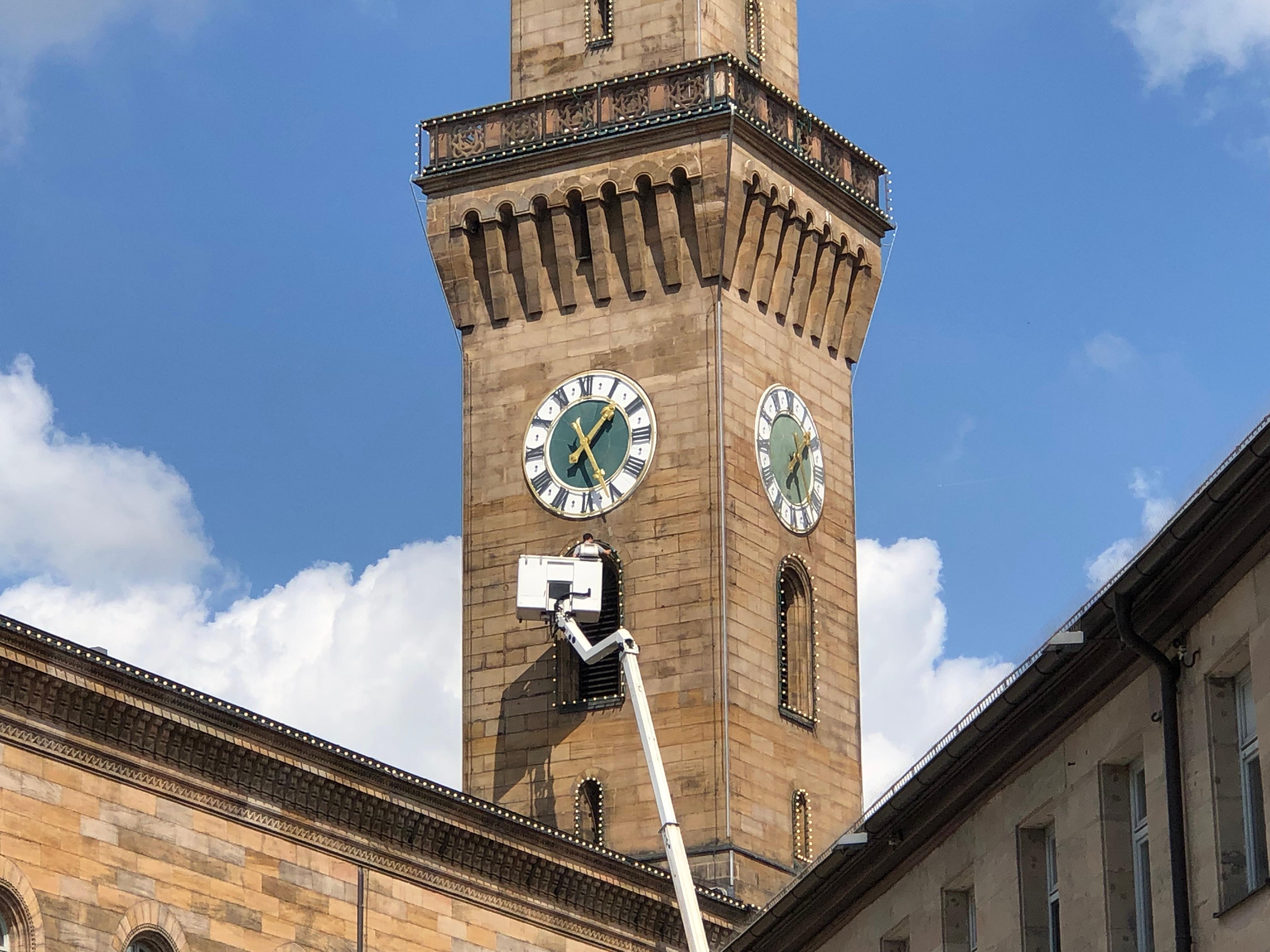 Fürths Wahrzeichen Nummer eins: Das Rathaus macht immer eine gute Figur