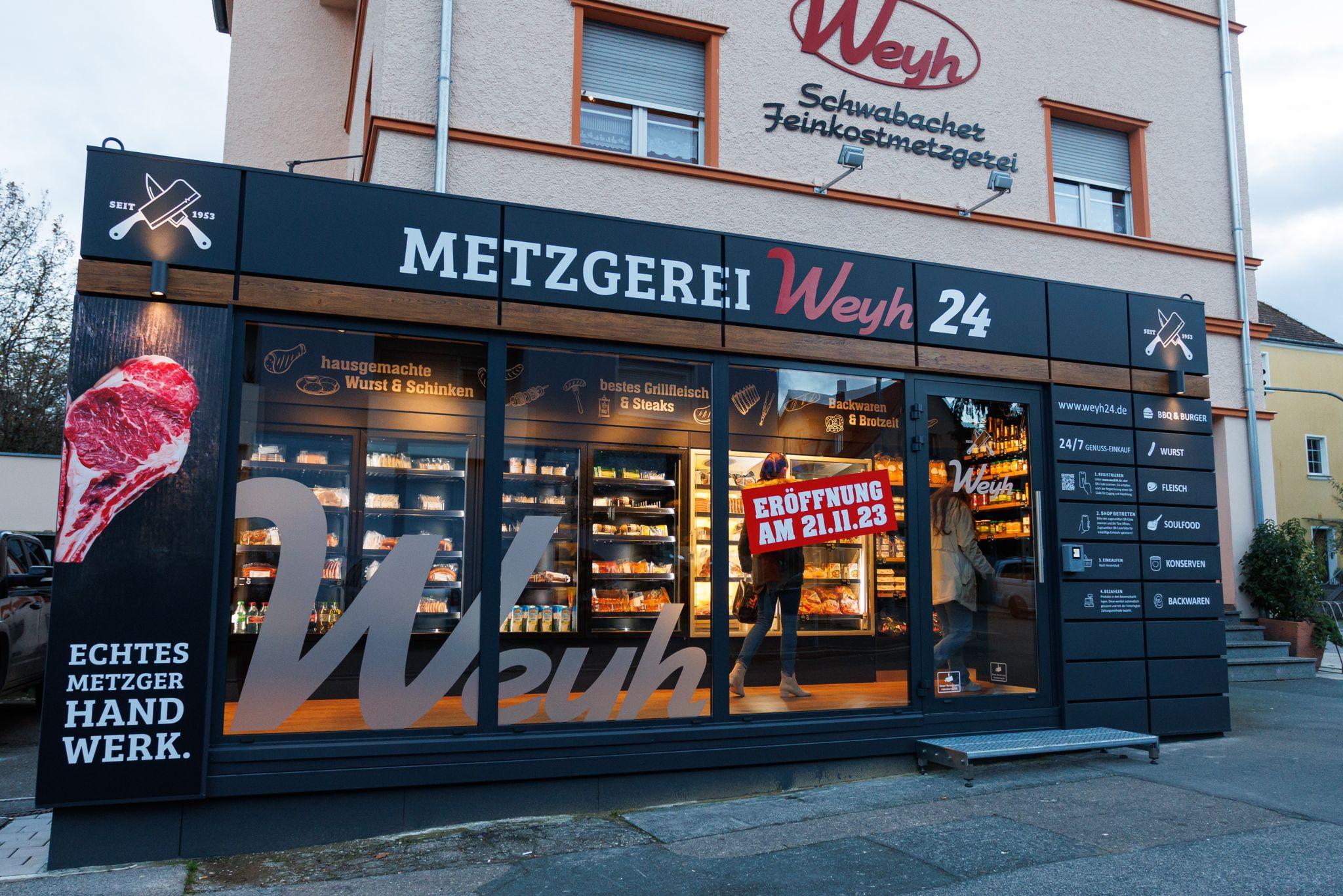 Automat für Wurst und Fleisch in Schwabach: Metzgerei Weyh eröffnet ...