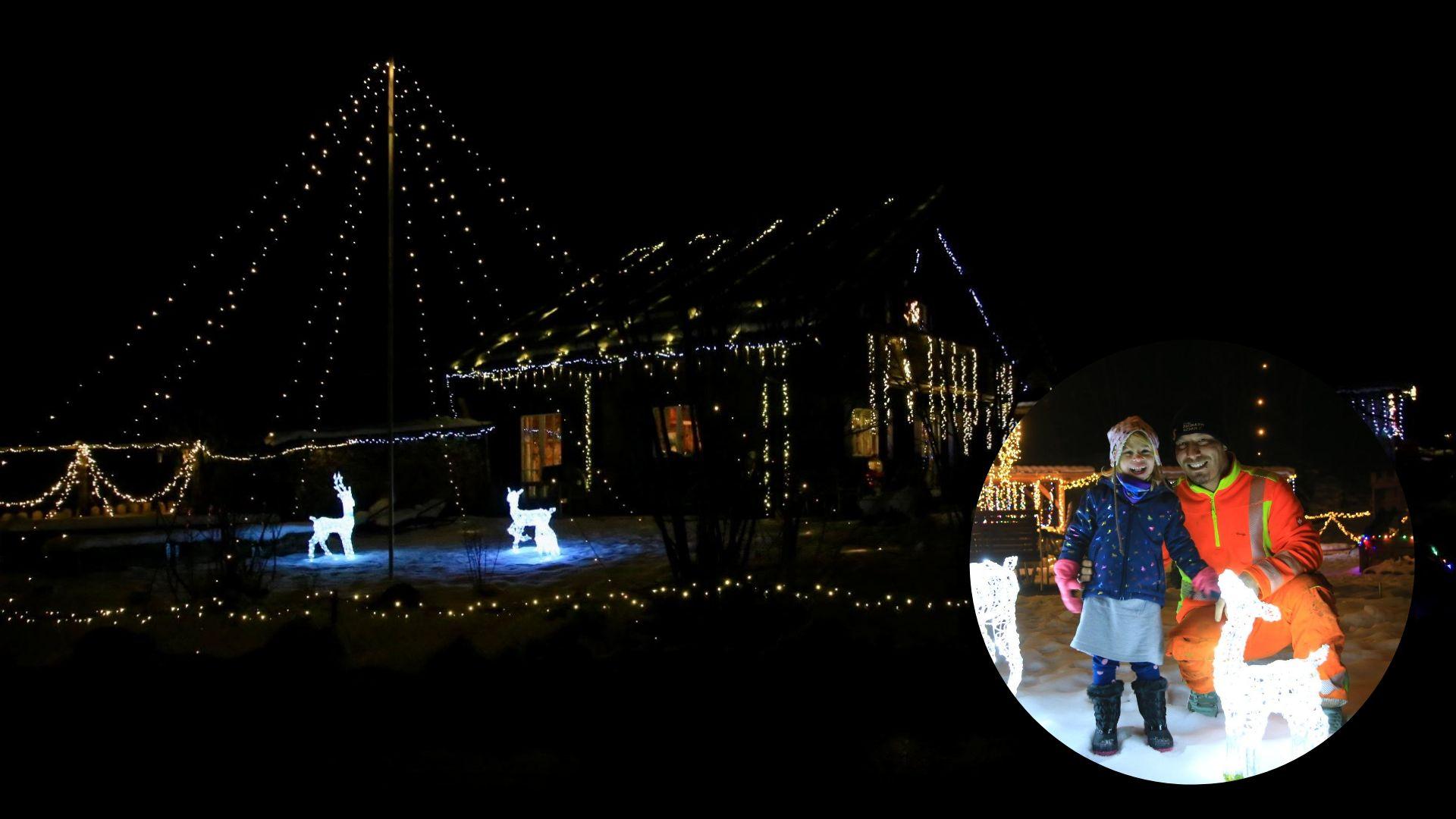 22.000 LEDs beleuchten das Egloffsteiner Weihnachtshaus von Martin Benning