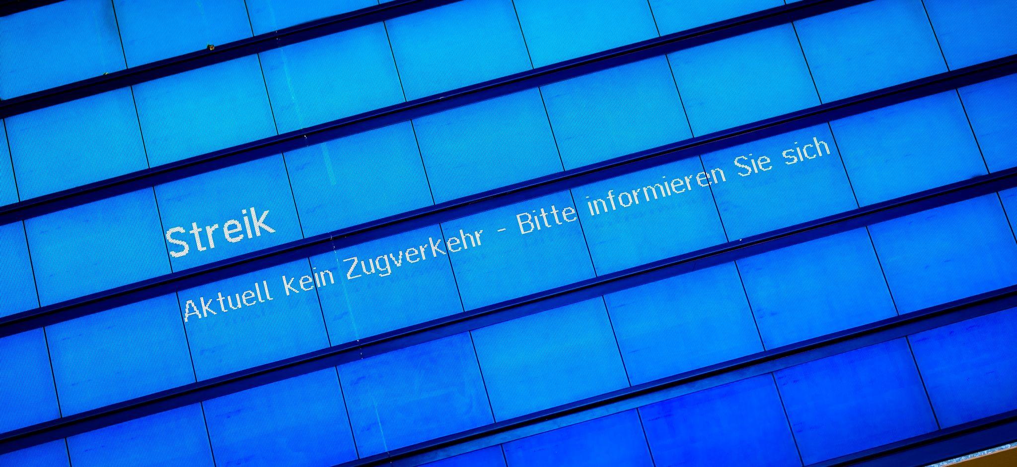 GDL-Bahnstreik: Ab 10. Januar fallen drei Tage lang Züge aus