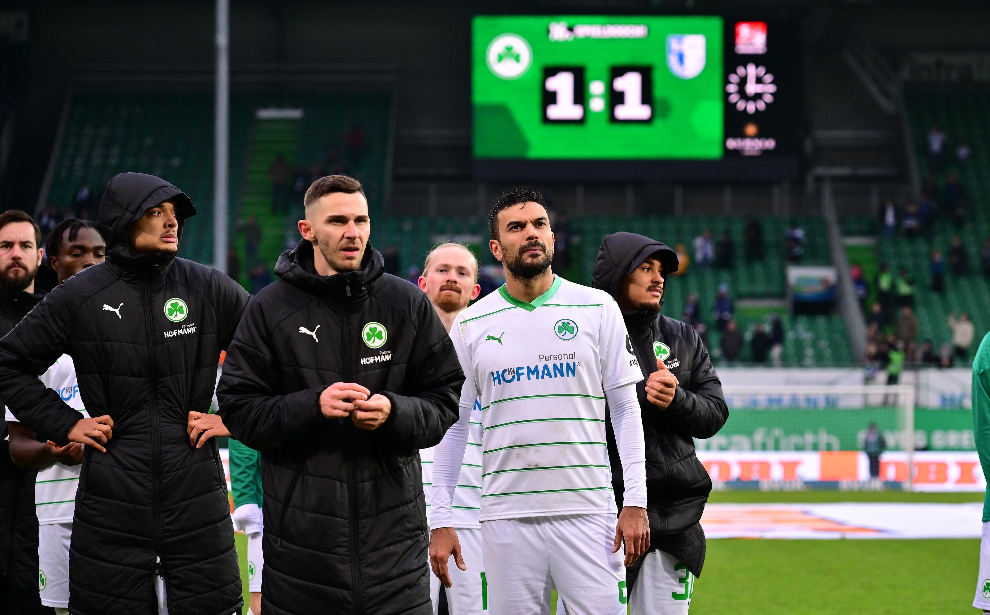 SpVgg Greuther Fürth: Die Noten nach dem 1:1 gegen den 1. FC Magdeburg