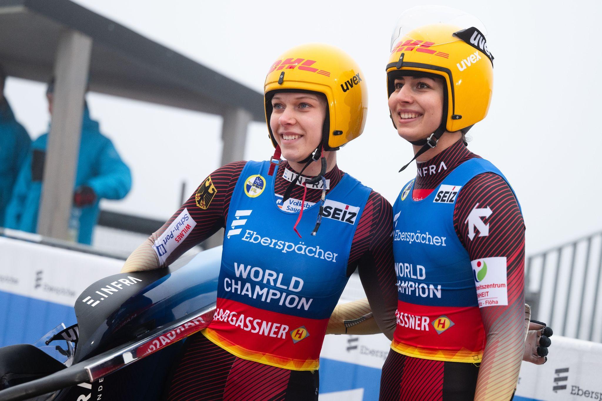Damen-Doppel mit einzigem Heimsieg beim Rodel-Weltcup
