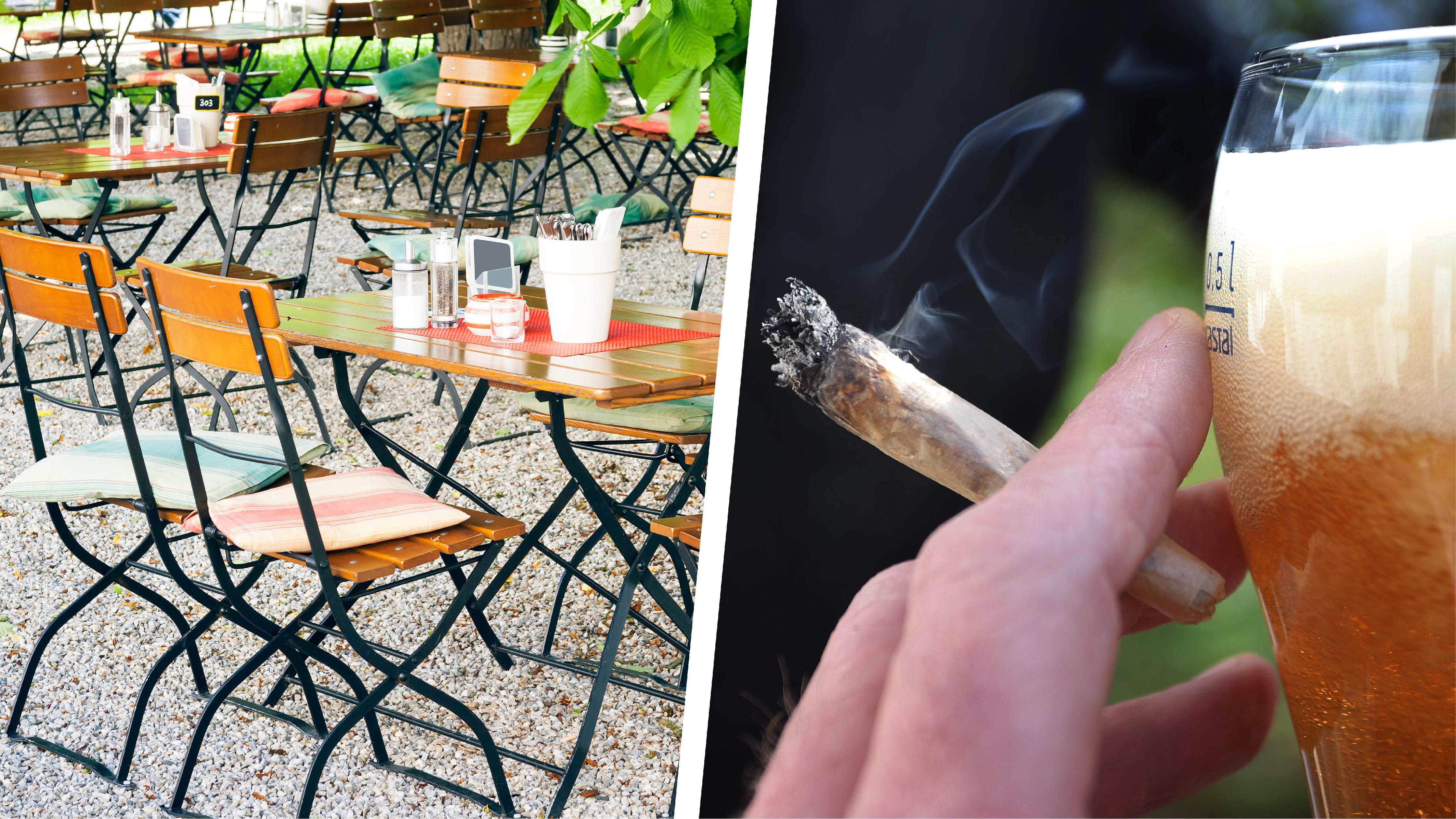 Einen Joint im Biergarten rauchen? Das sagen die Betreiber im südlichen ...