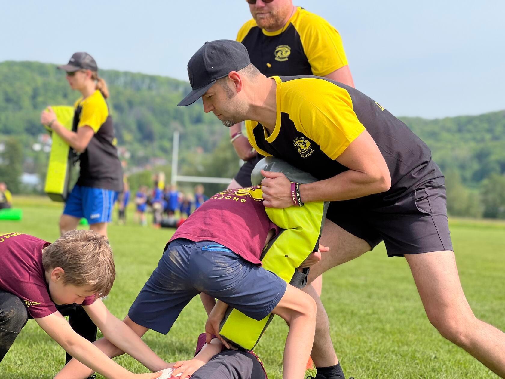 Unzählige Kinder waren beim Rugby-Camp des FC Hersbruck dabei.