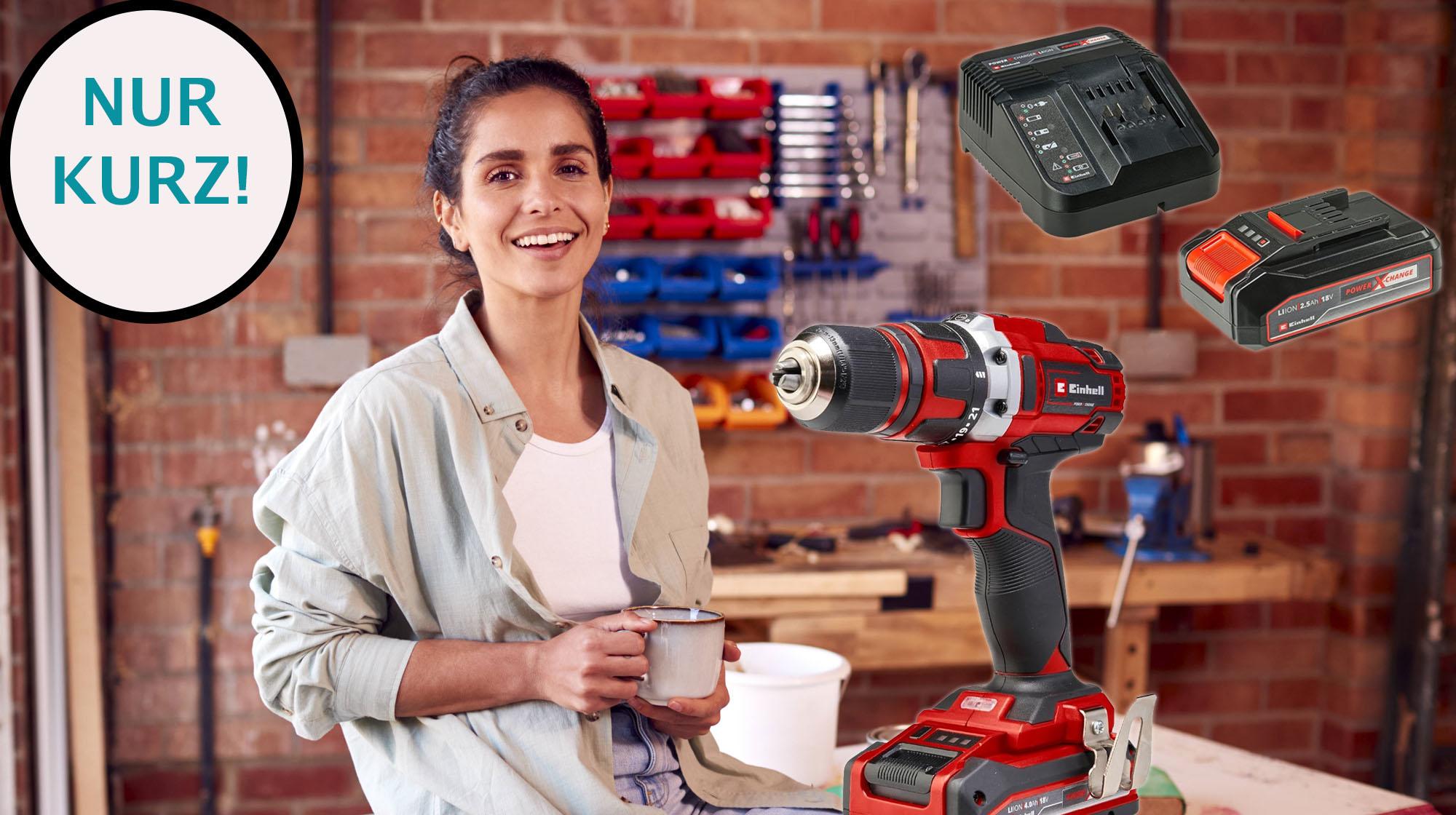 Einhell-Akku-Bohrschrauber nur 33,24€: Aktionsangebot gilt nur kurz ...