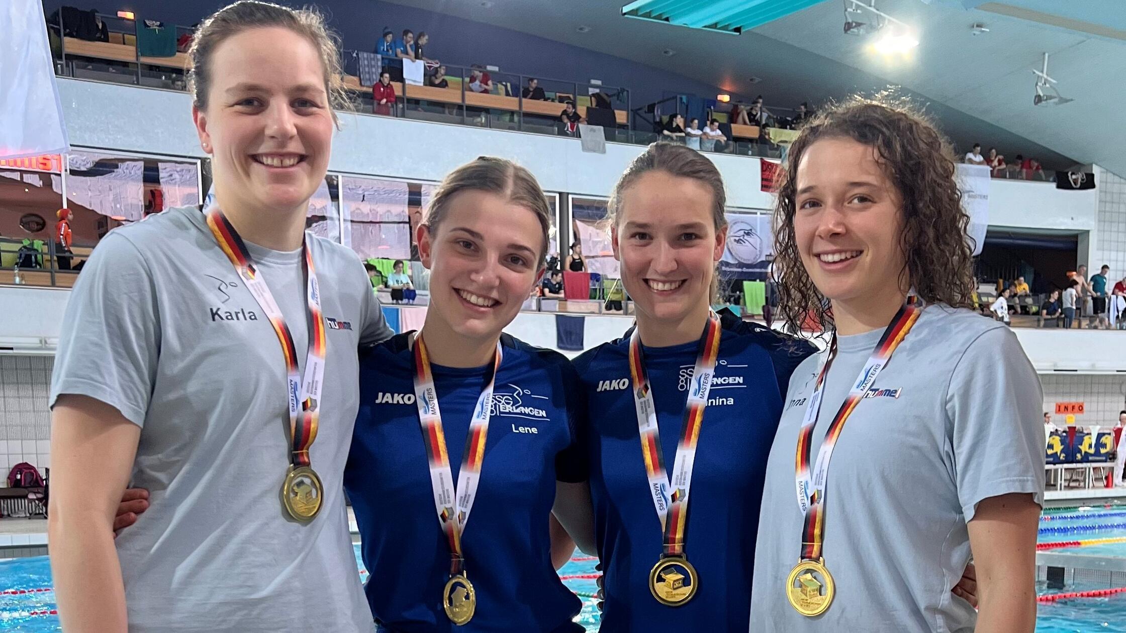 Die Schwimmerinnen der SSG 1881 Erlangen sind für die Erlanger ...