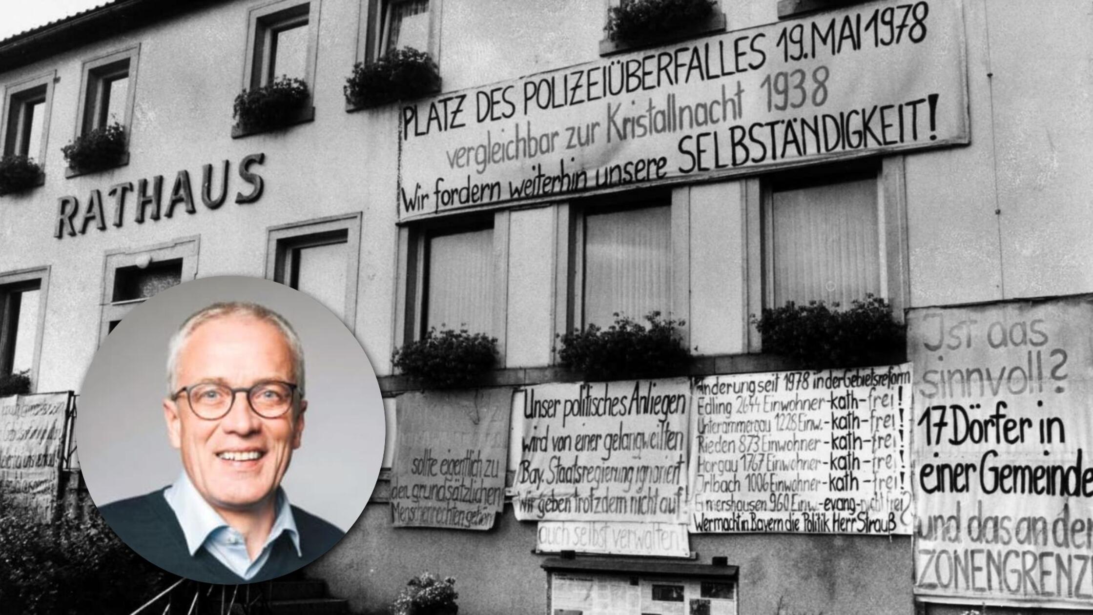 Als Polizisten Ermershausens Rathaus stürmten: Bürgermeister Günter ...