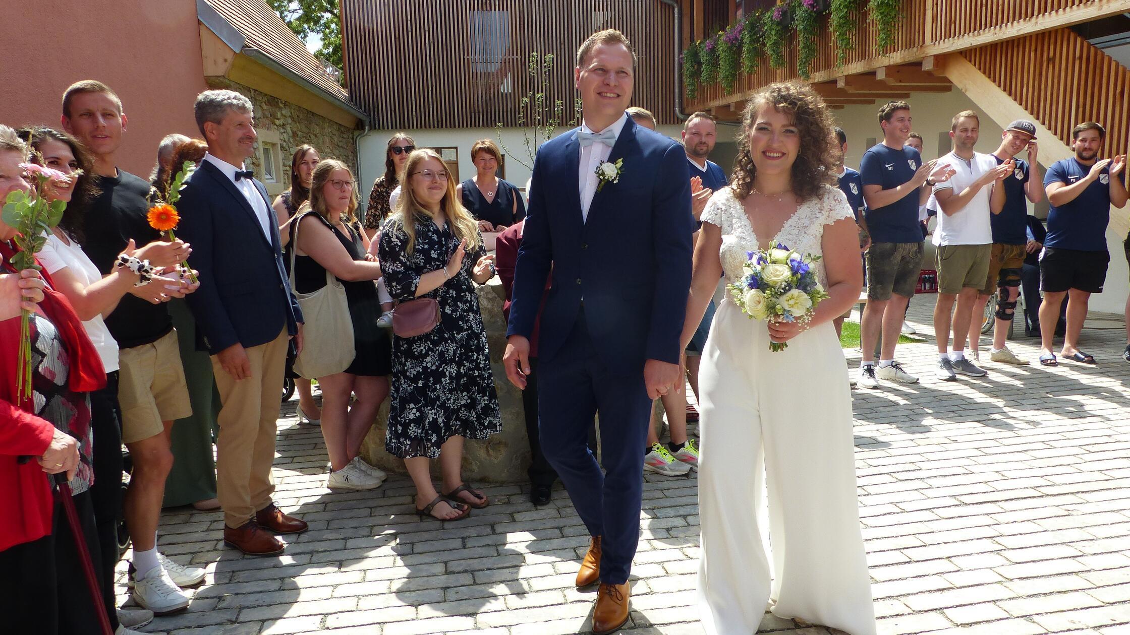 Treffen war Gebot der Stunde: Blasius Ramsauer und Kerstin Glaser haben ...