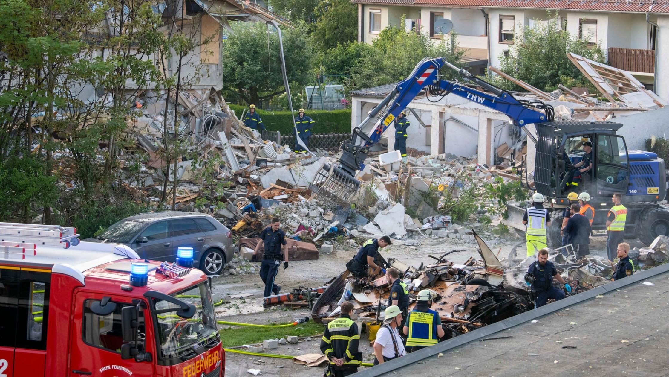 Gewaltige Explosion in bayerischem Wohnhaus: Polizei vermutet Gasdefekt