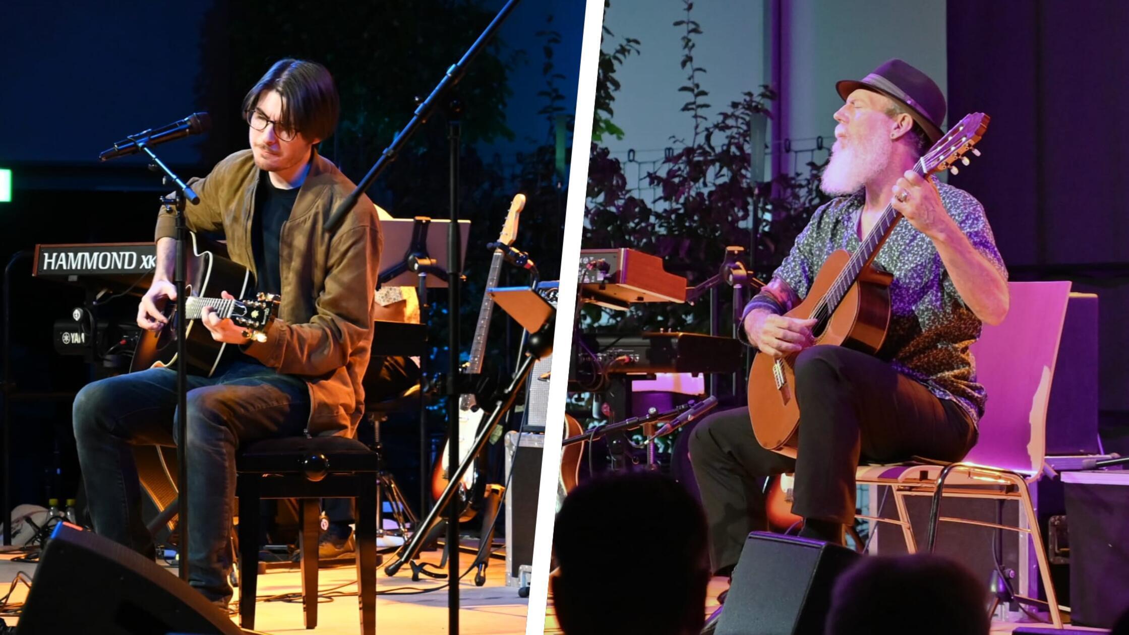 Andy York und Connor Selby spielen zum Abschluss des Gitarrenfestivals ...