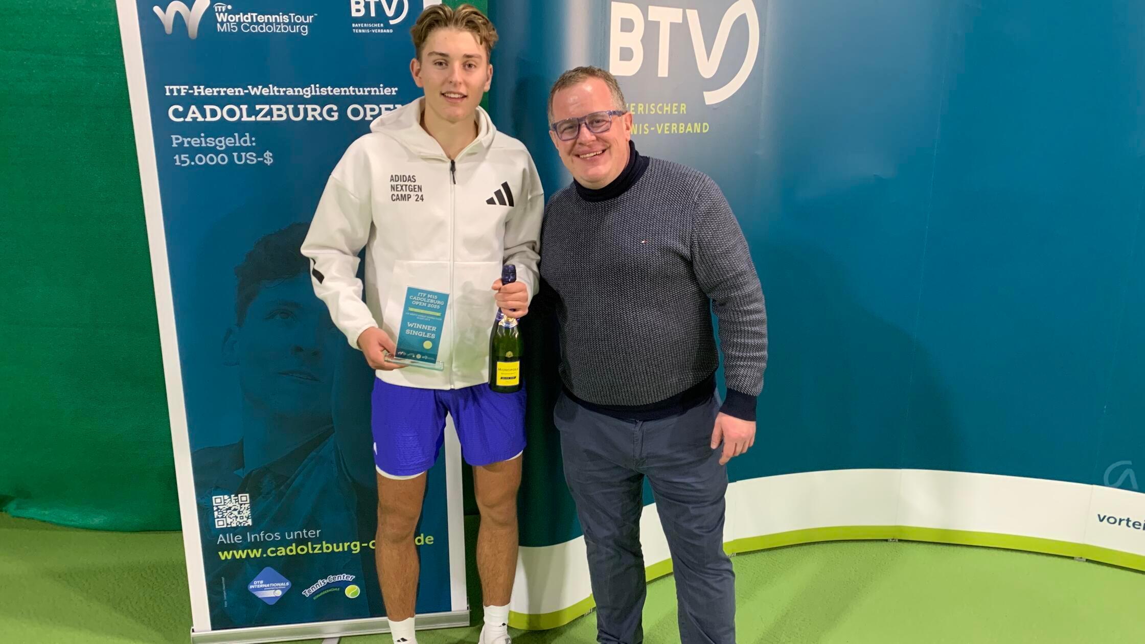 ITF-Tennisturnier Cadolzburg Open: Nürnberger Justin Engel gewinnt vor ...