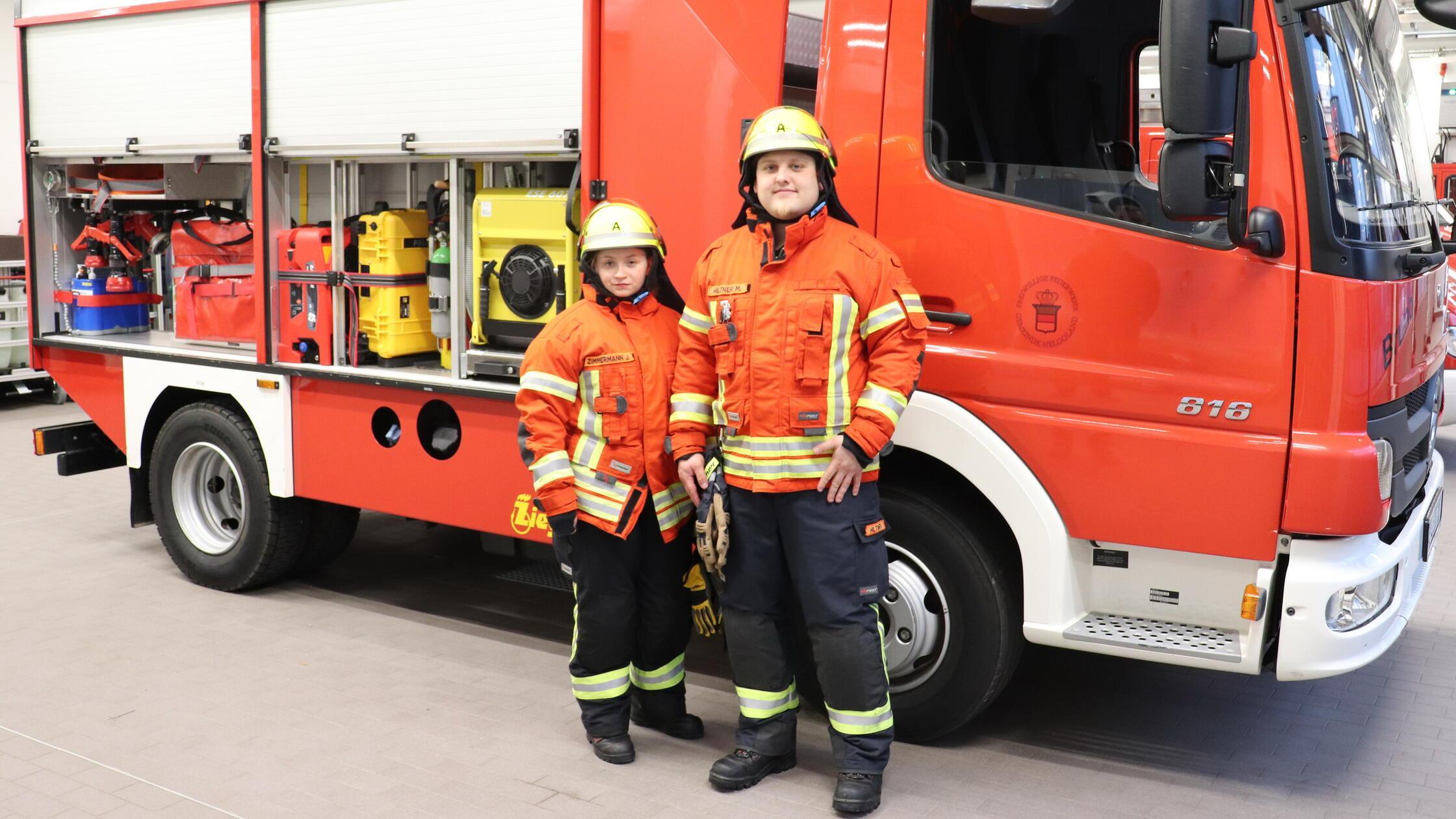 Feuerwehrdienst auf Helgoland: Jenny und Max Hiltner aus Schwanstetten ...