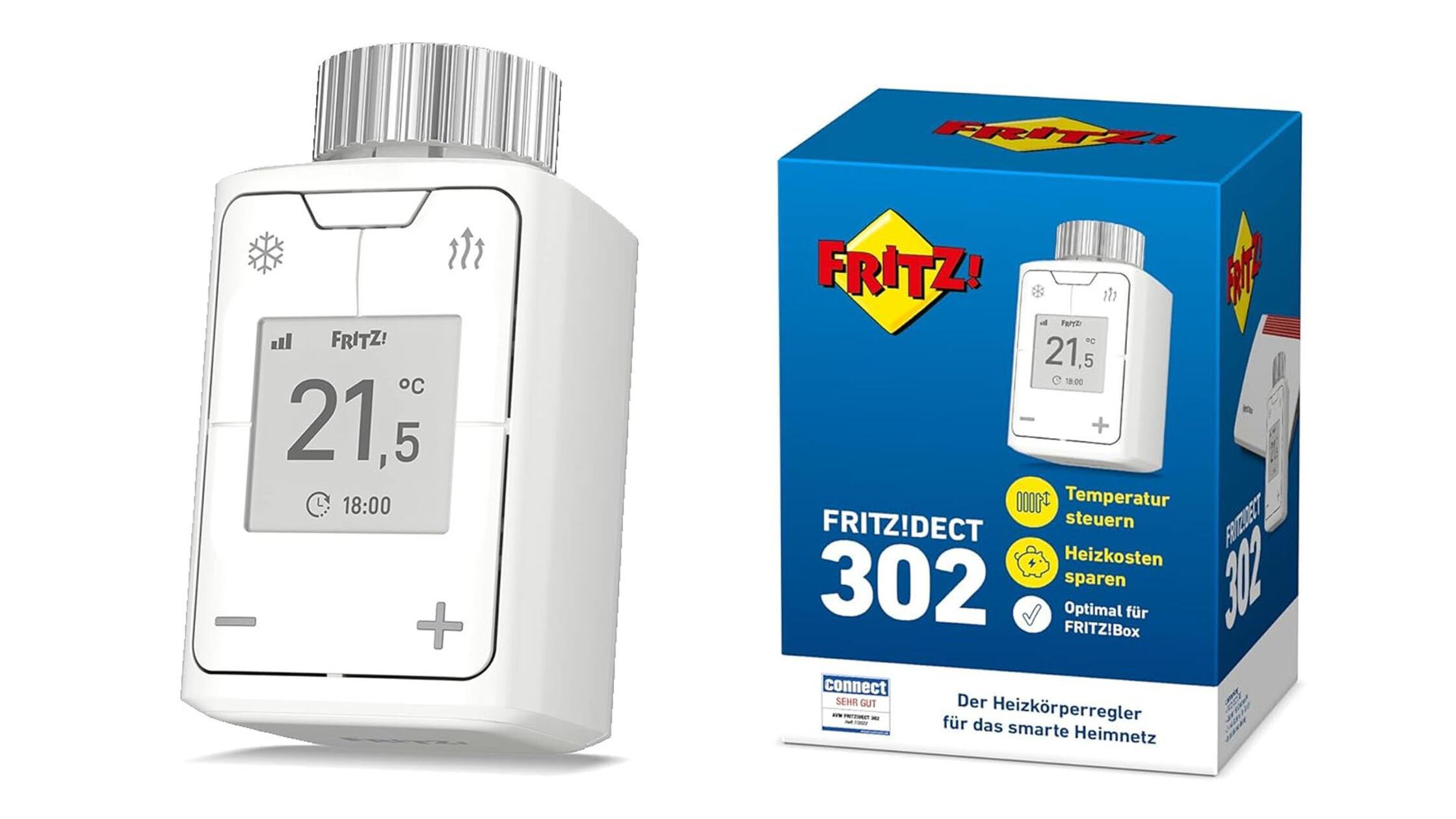 In 90 Minuten gratis geliefert: Smartes Thermostat FritzDect 302 für ...